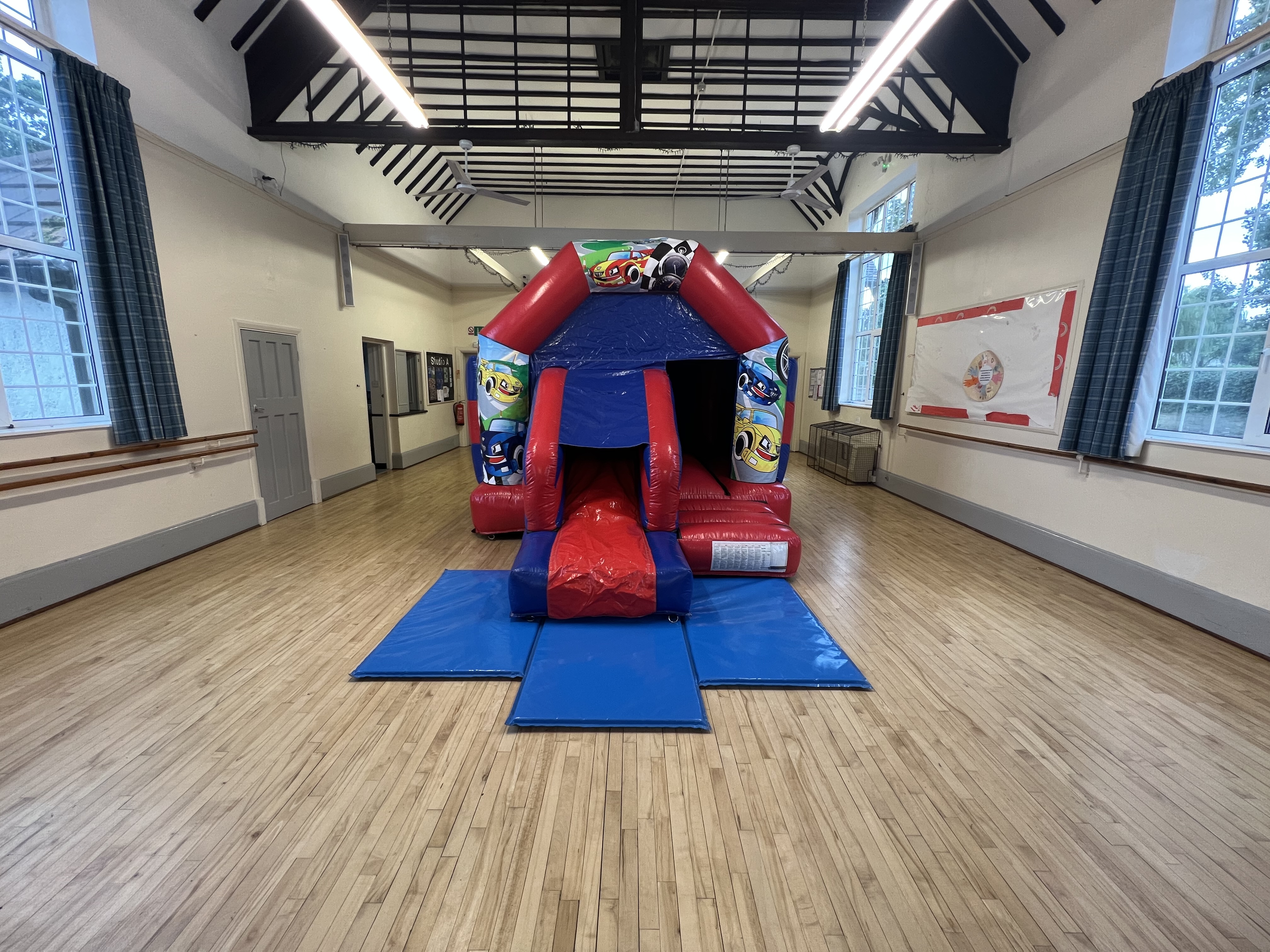 New 2026 Cars Bouncy Castle with Slide Combo Hire Wrenthorpe Wakefield