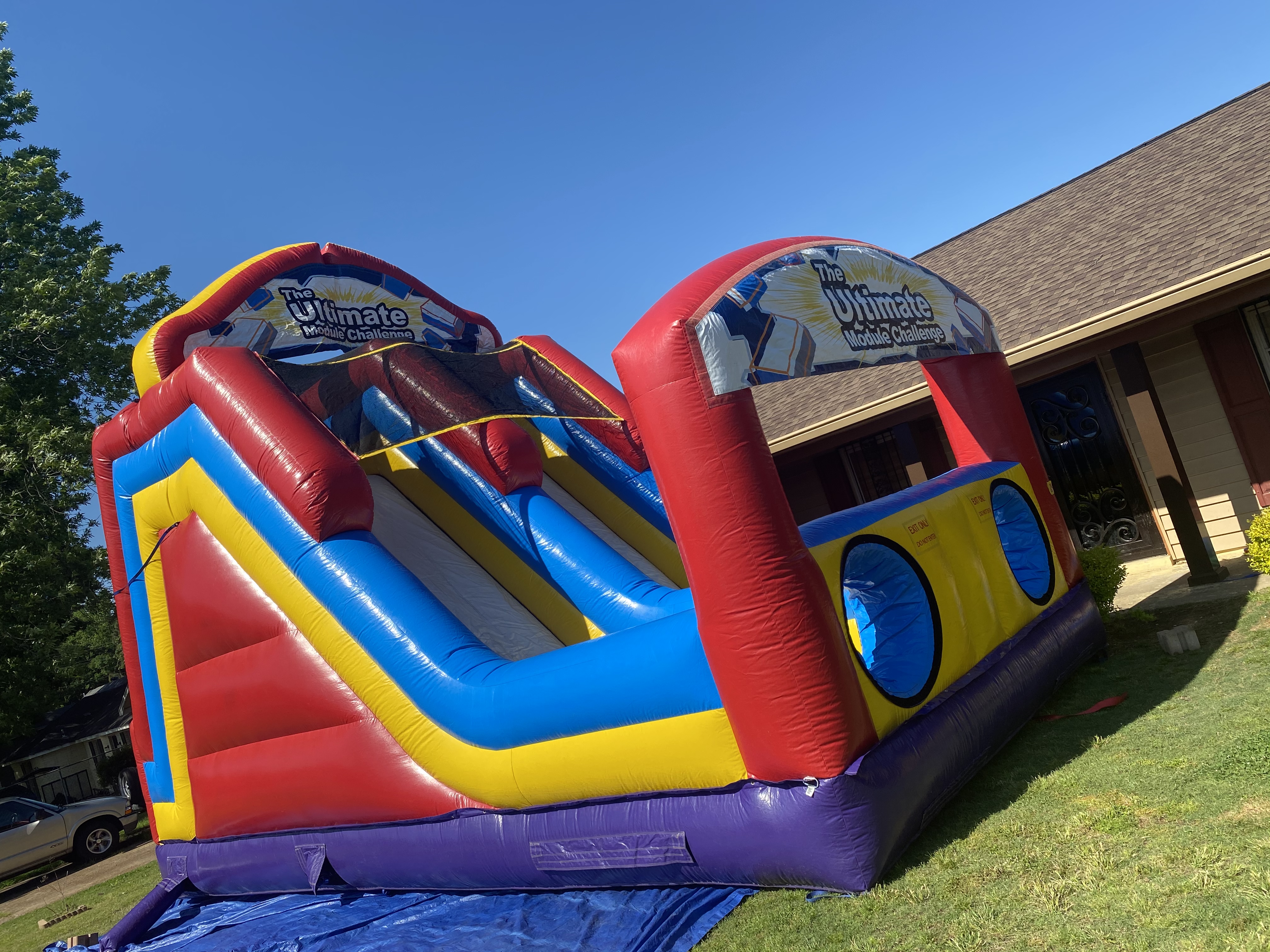 THE Ultimate Module Challenge - Dual Lane 20ft Climb-n-Slide- I13 - We ...