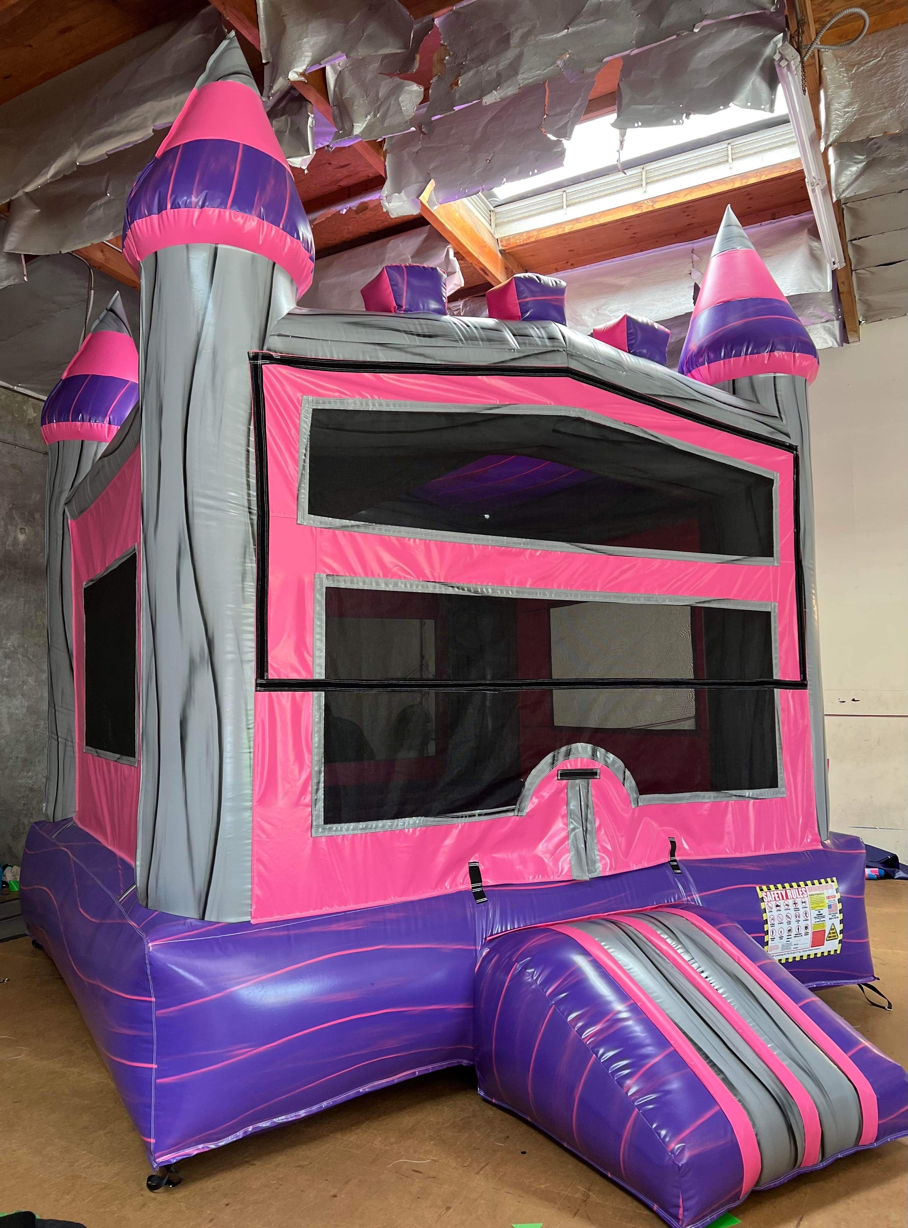 Pink And Purple Bounce House