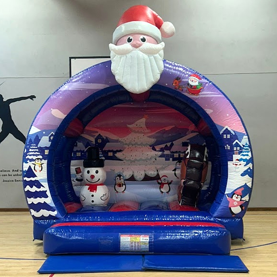 Deluxe Curved Christmas Bouncy Castle - Inflatable, Bouncy Castle ...