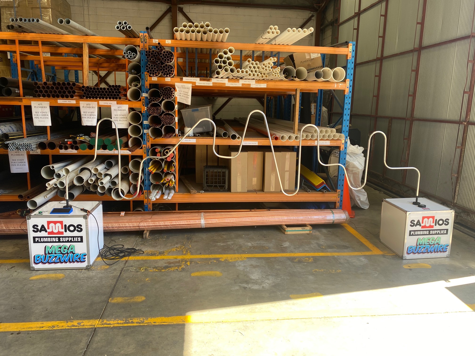 4m Mega Buzz Wire Game Hire