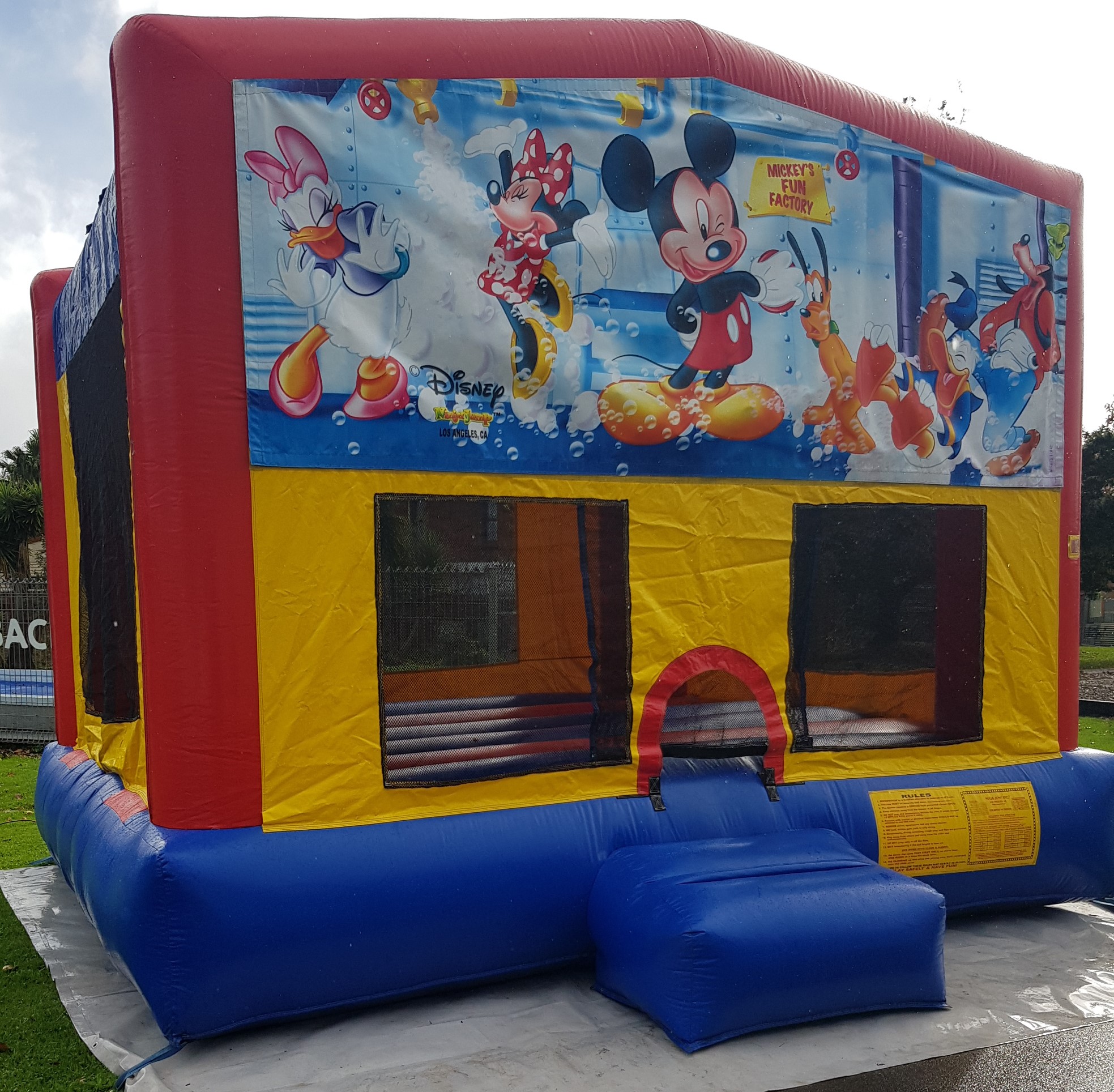 Mickey Mouse Fun Factory Large Castle - Hire in Auckland, New Zealand ...