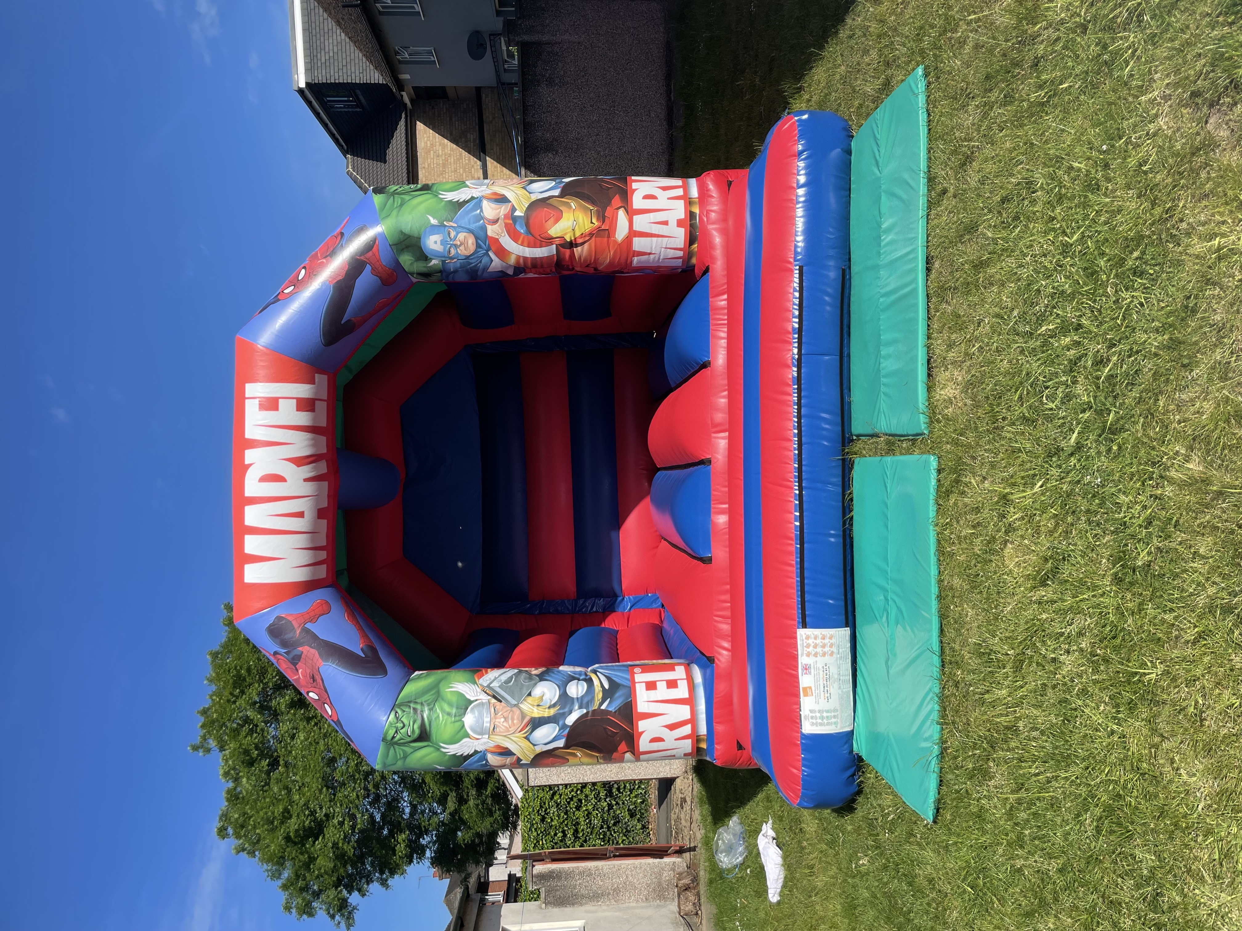 Marvel Theme Castle - Hire in Hertfordshire | Jumping Jax Castles