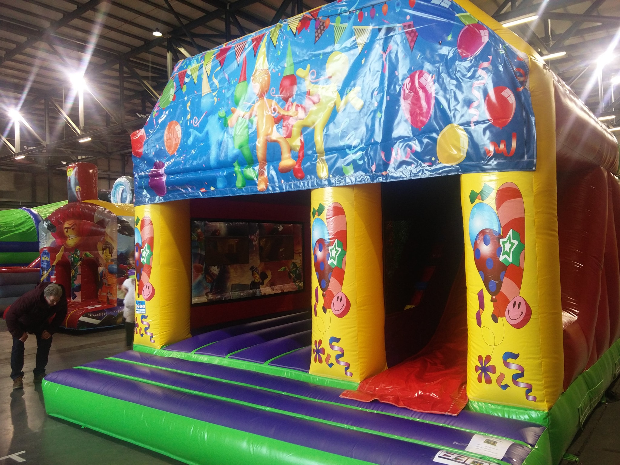 Combi Unit - Bouncy castle & Inflatable Slide.Bouncy Castle Hire Carlow