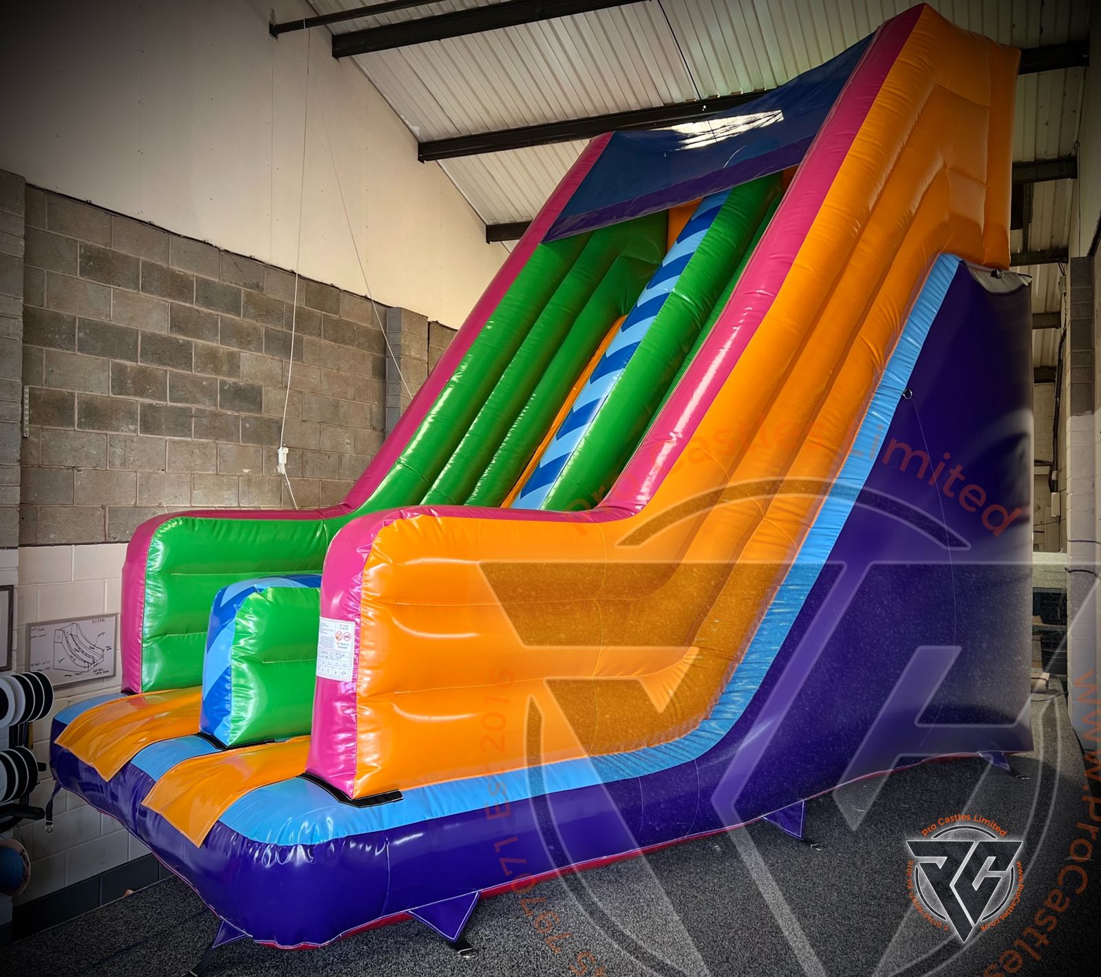 Inflatable slide