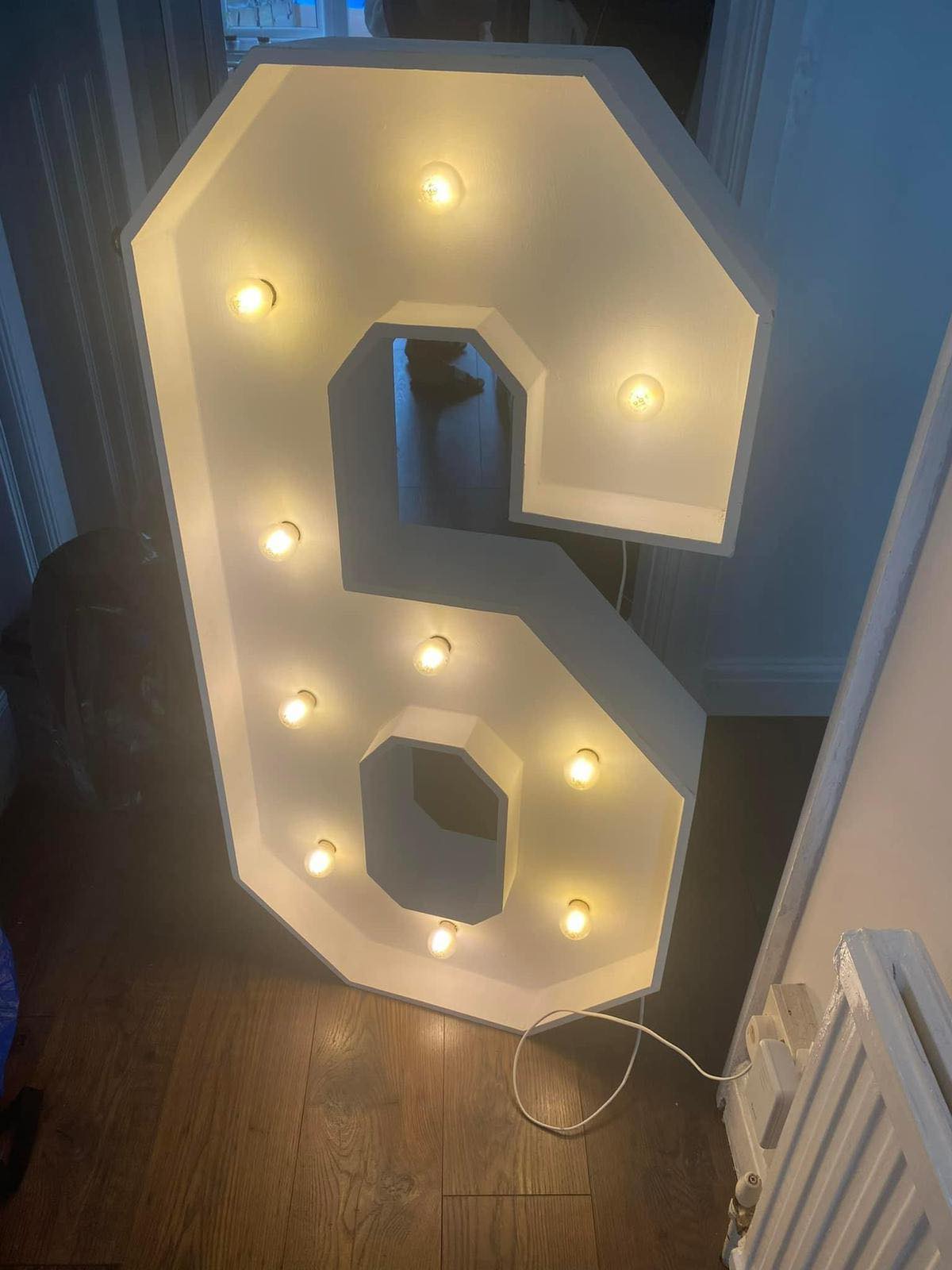 Giant single led number - Inflatables Hire in London, greenwich ...