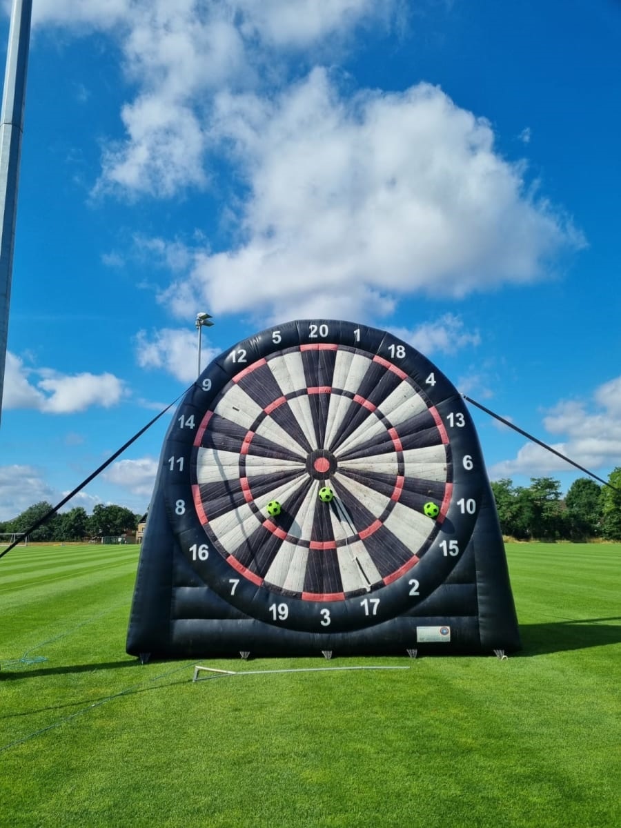 Inflatable Football Darts Hire Bristol | Giant Velcro Dartboard Game