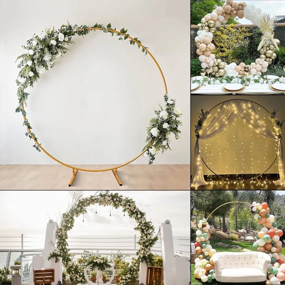 2M Balloon Arch Stand in White Metal. - Bouncy Castle Hire in London ...