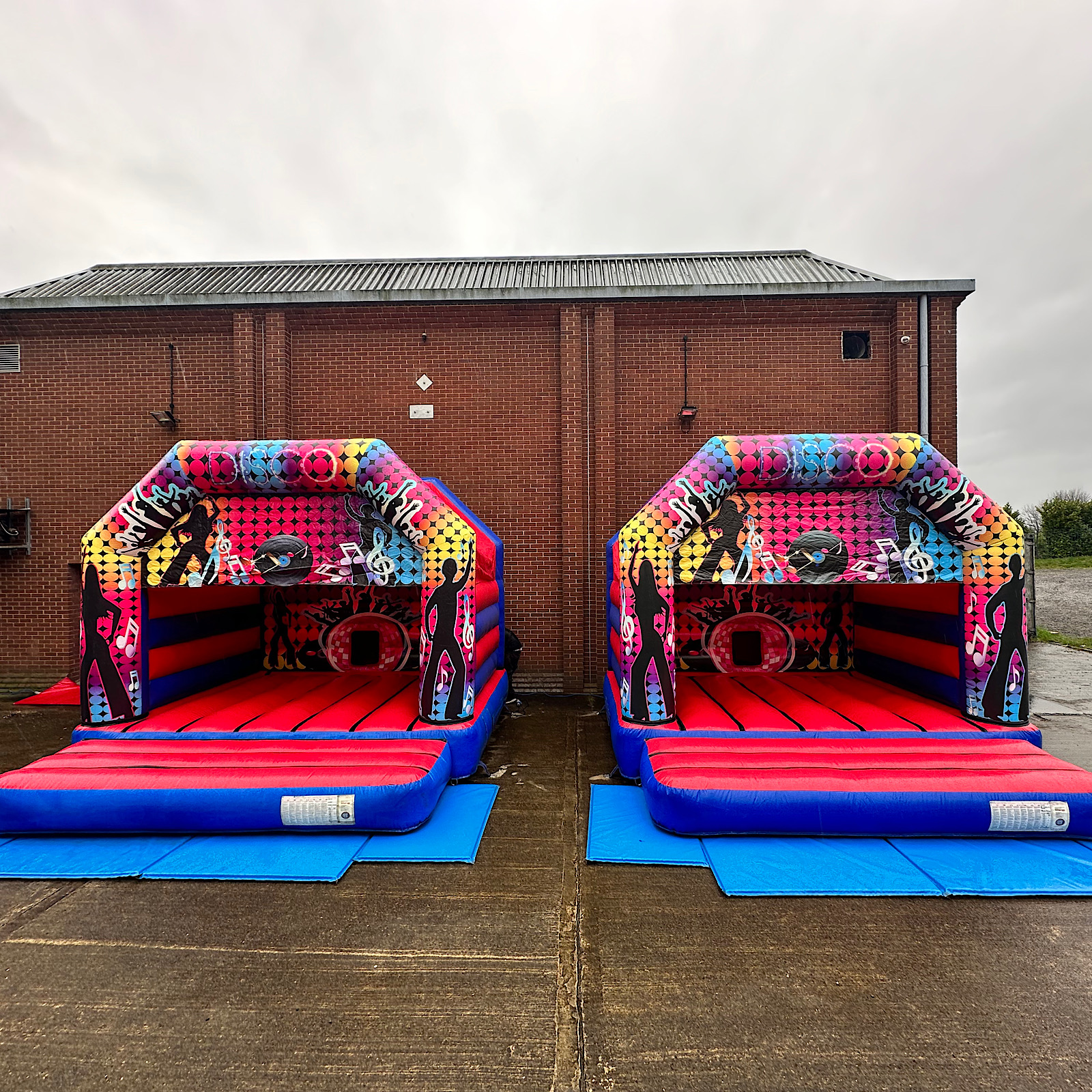 Double Disco Adults Events Bouncy Castle Package - Bouncy Castle Hire ...
