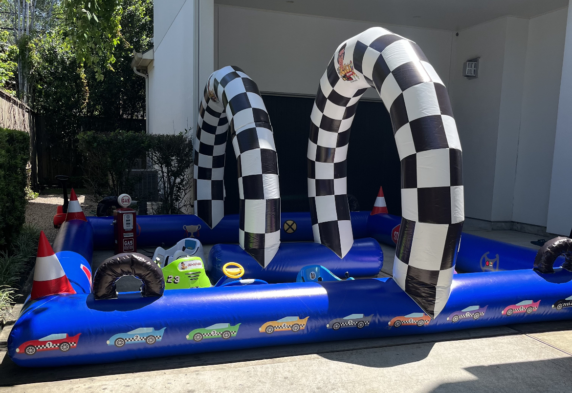 Mini Racetrack w/ Mini cars (ages 1-4) - Inflatable Racetrack Rentals ...
