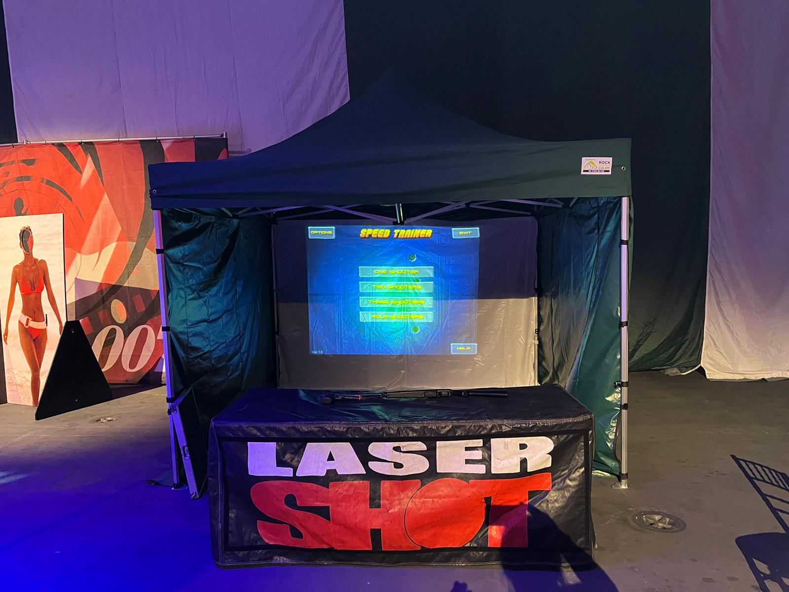 007 Laser Shooting Game - Rodeo Bull Hire in Essex, London & Nationwide