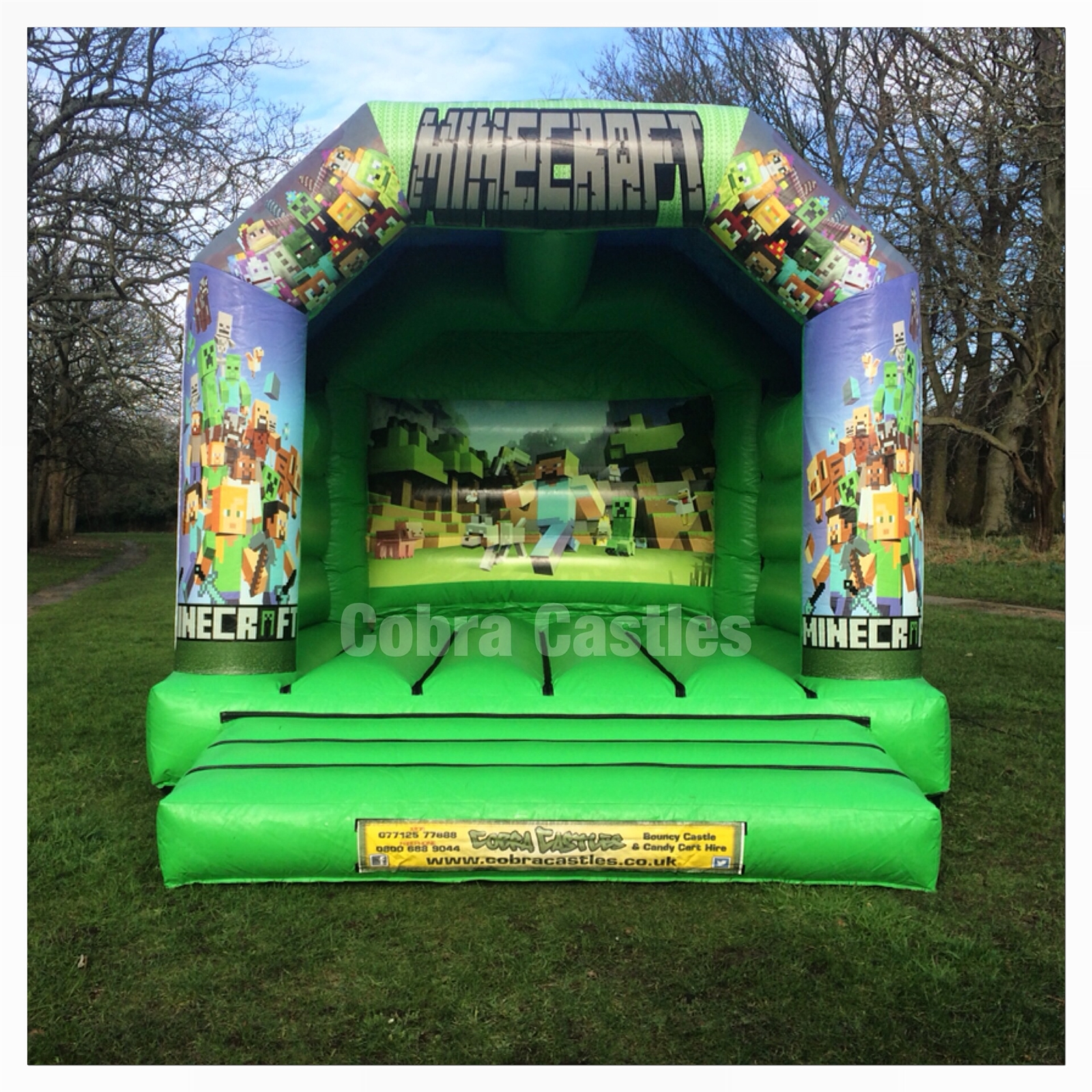 Minecraft Bouncy Castle 12 ft x 15ft - Bouncy Castle Hire in Liverpool ...