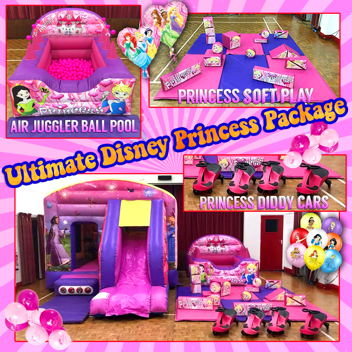 Ultimate Princess Package - Inflatable, Bouncy Castle, Entertainment ...