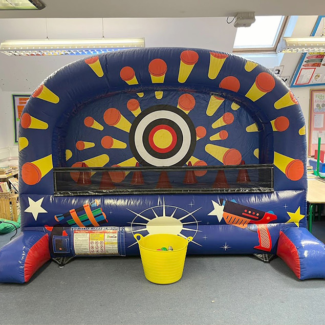 Inflatable Nerf Tag Shooting Range