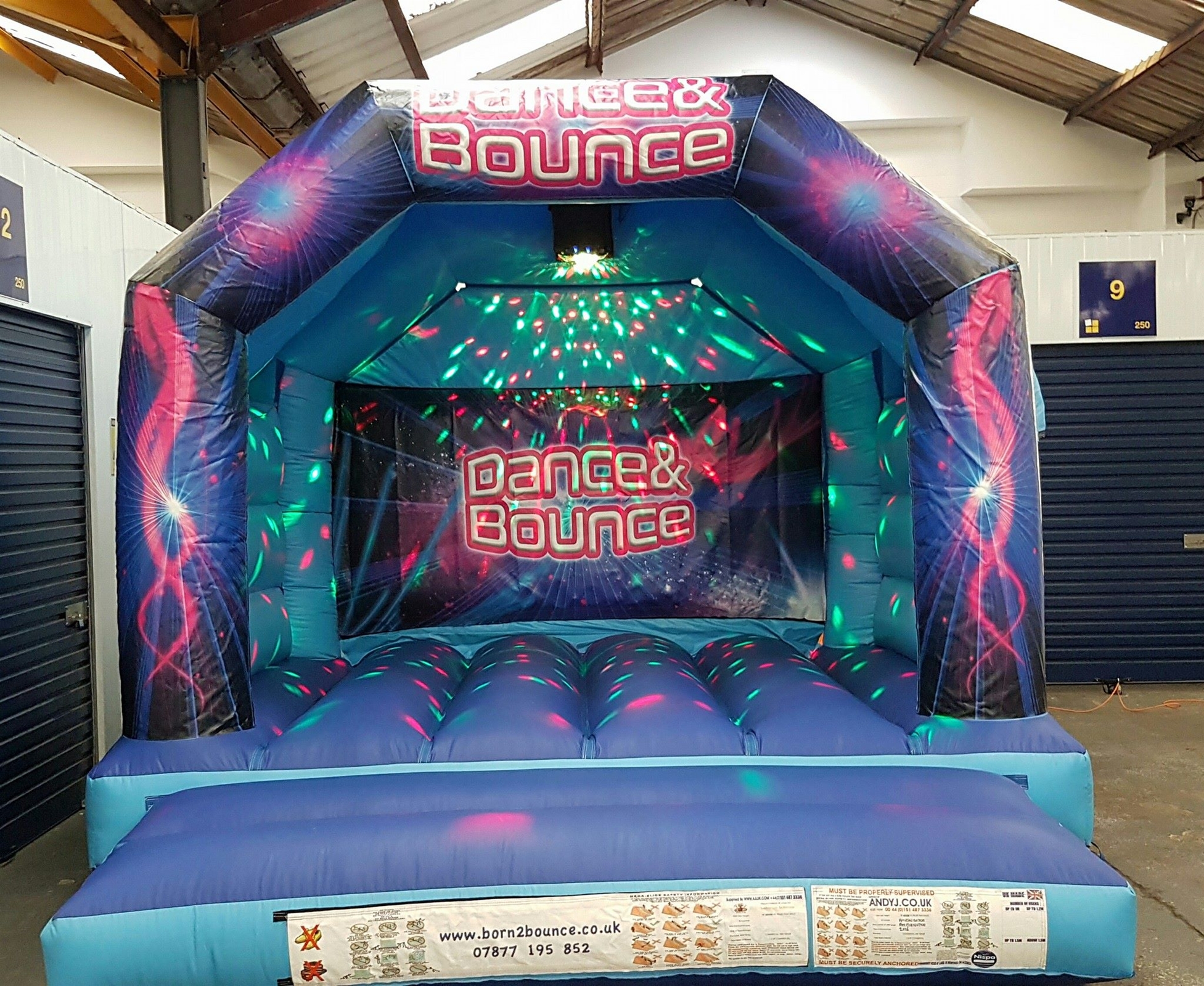Disco bouncy castles for Hire - Born 2 Bounce