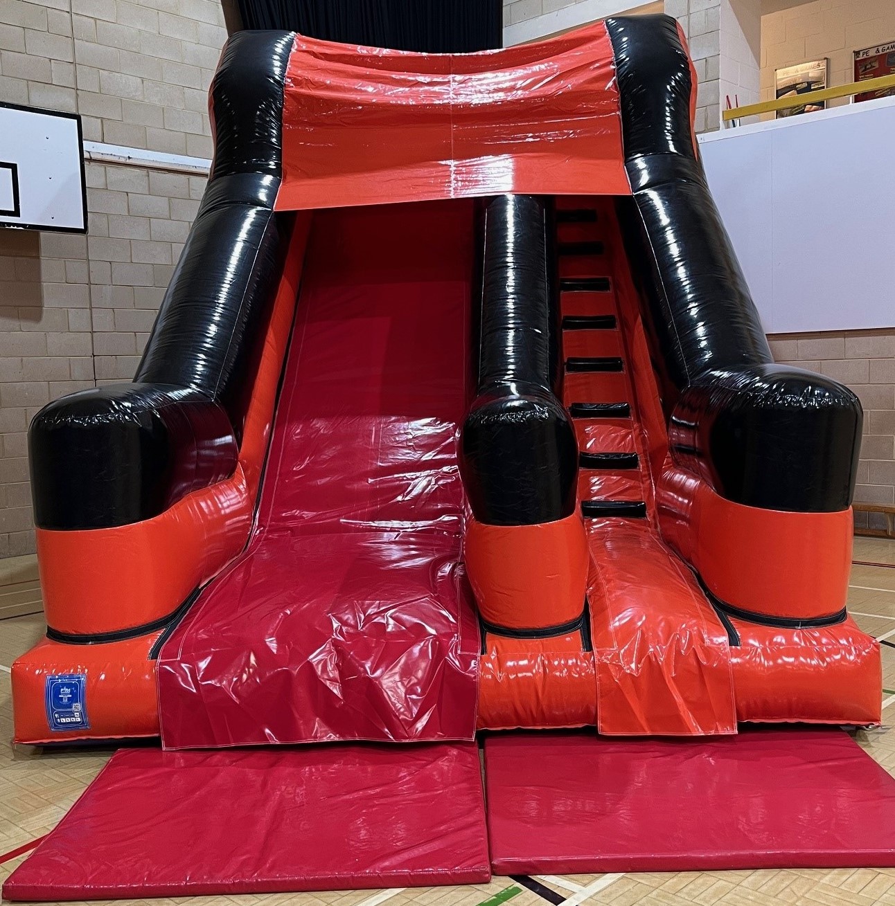 Orange and Black 10ft Platform Slide - Bouncy Castle Hire, Event Hire ...
