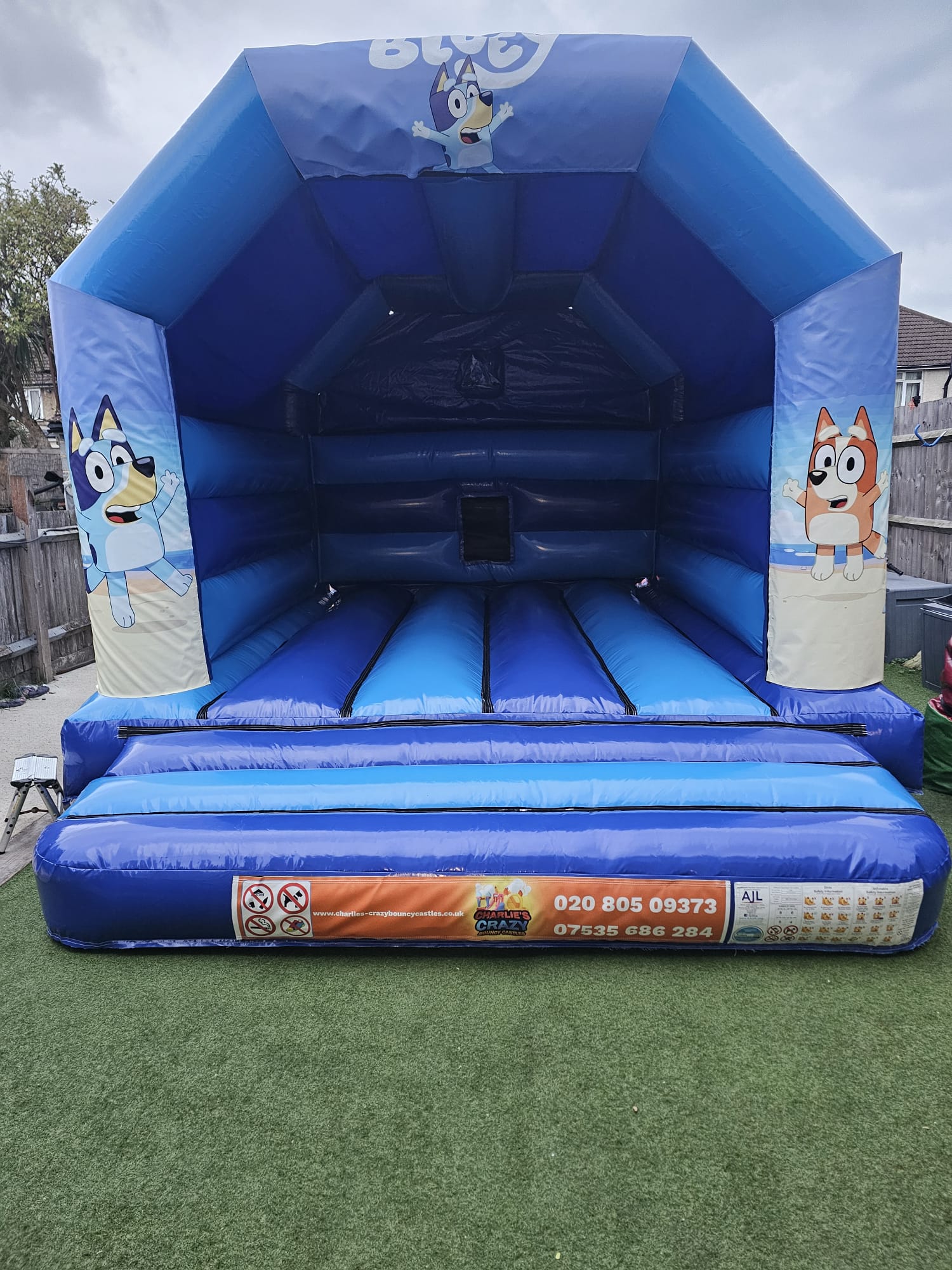 Light / Dark Blue Bluey Castle - Inflatables Hire in London, greenwich ...