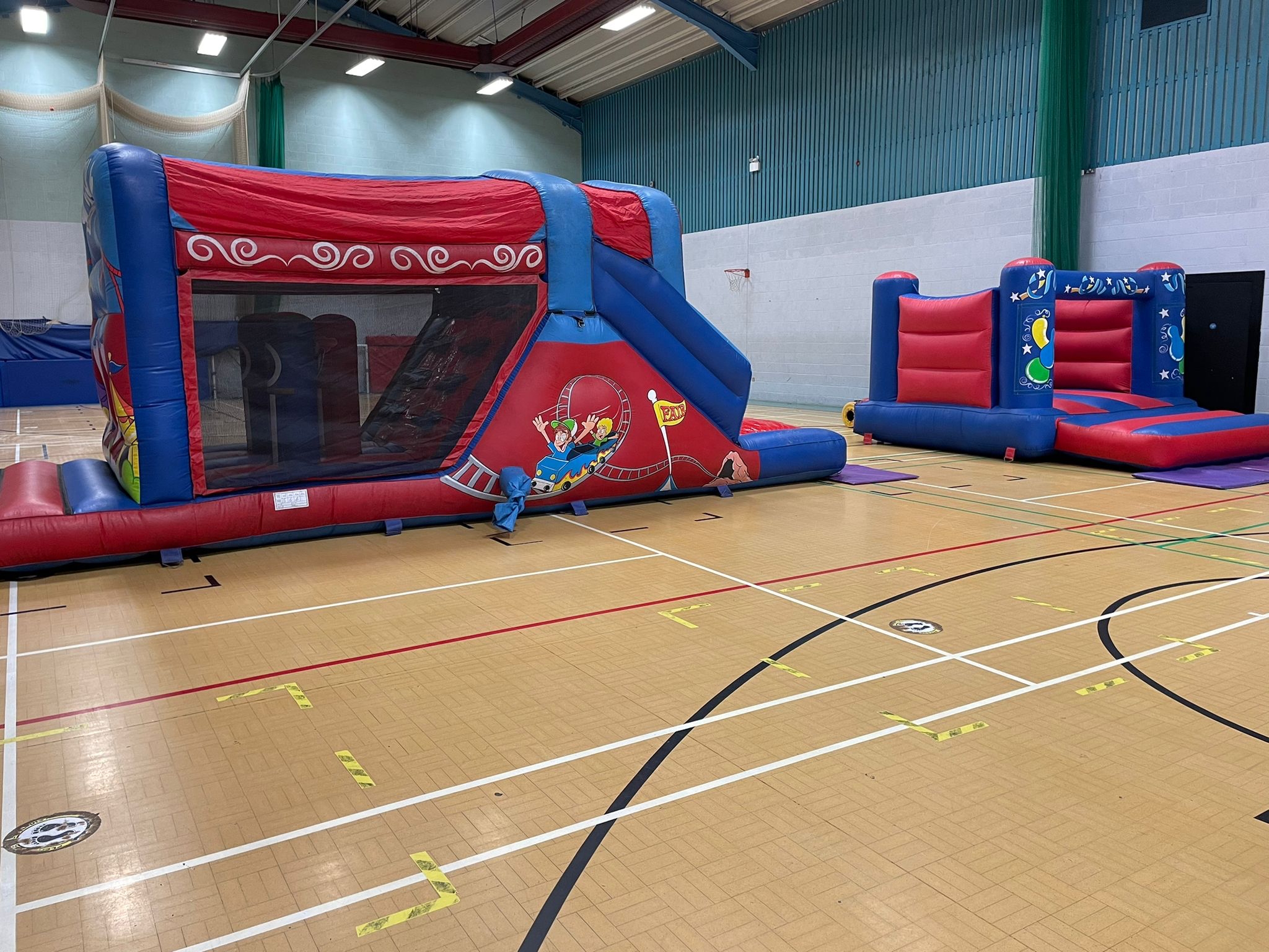 Fun Fair Assault Course 35ft - Bouncy Castle and Rodeo Bull hire in ...
