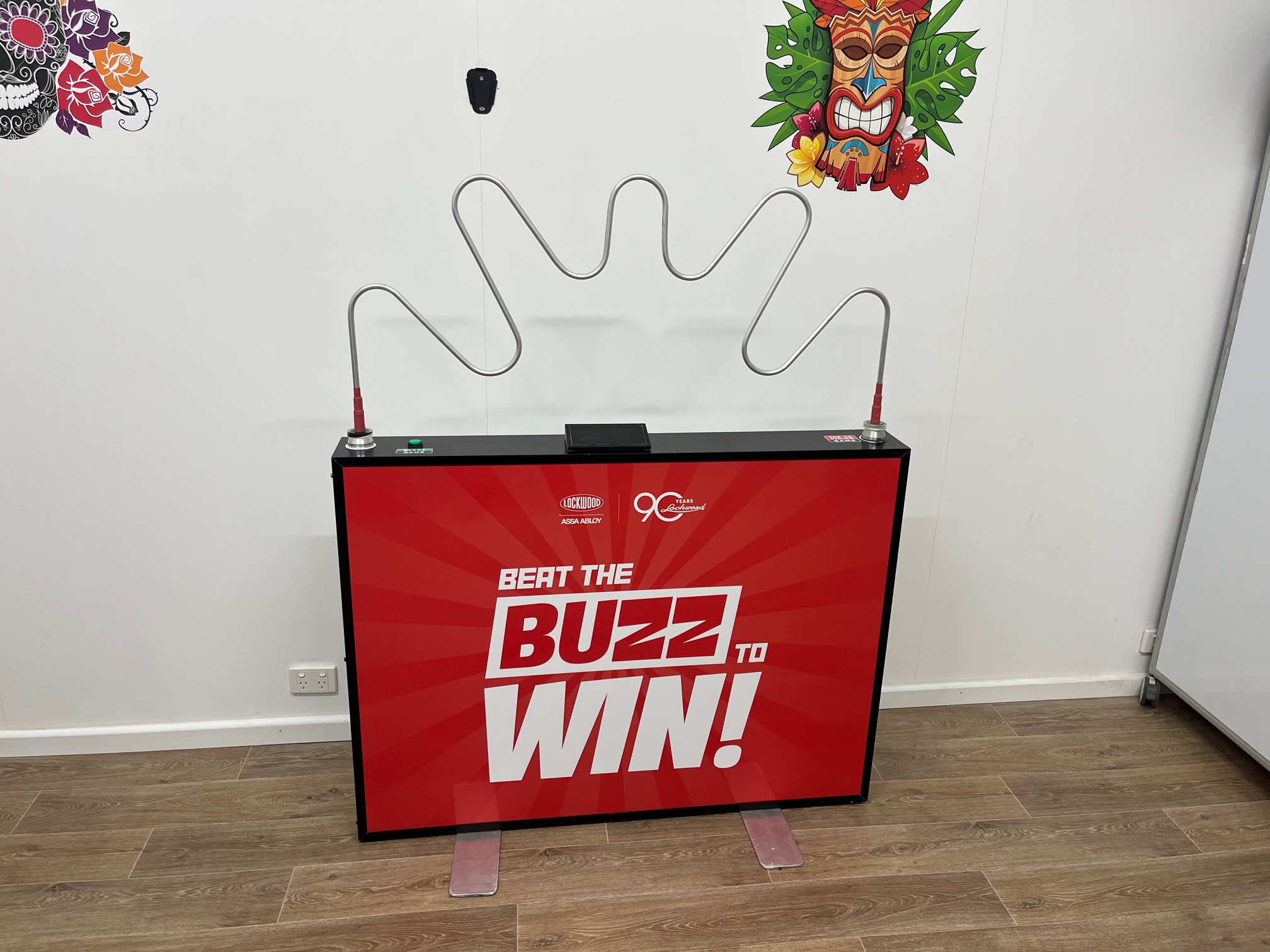 Giant Buzz Wire Hire Australia with Branding