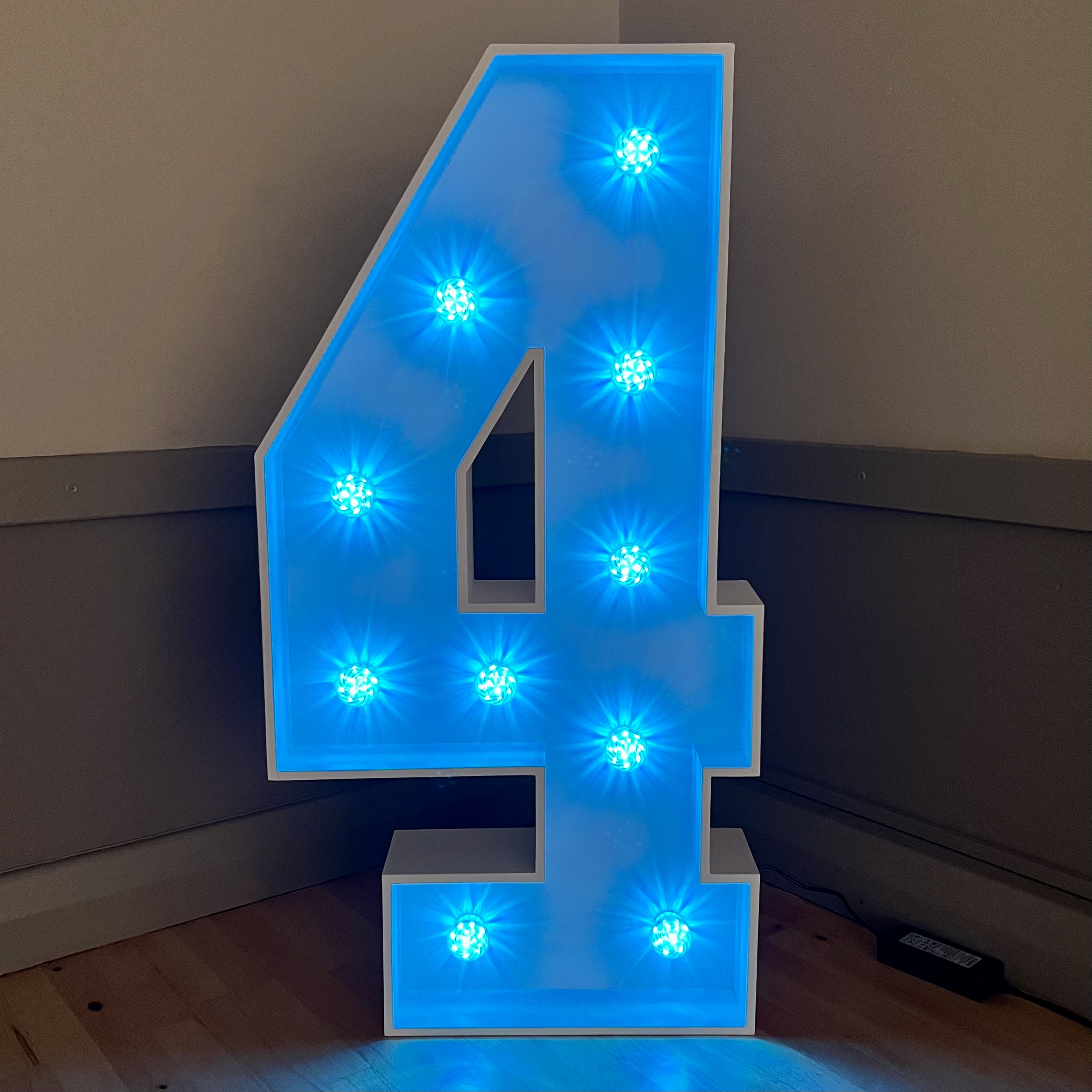 4ft Light-Up LED Numbers - Bouncy Castle Hire in Crowborough, Tunbridge ...