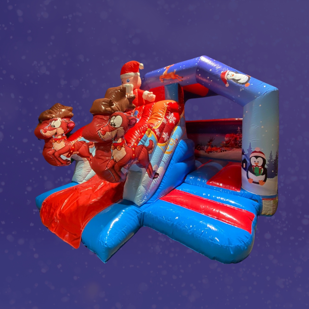 Christmas Reindeer Slide Combo - Inflatable, Bouncy Castle ...