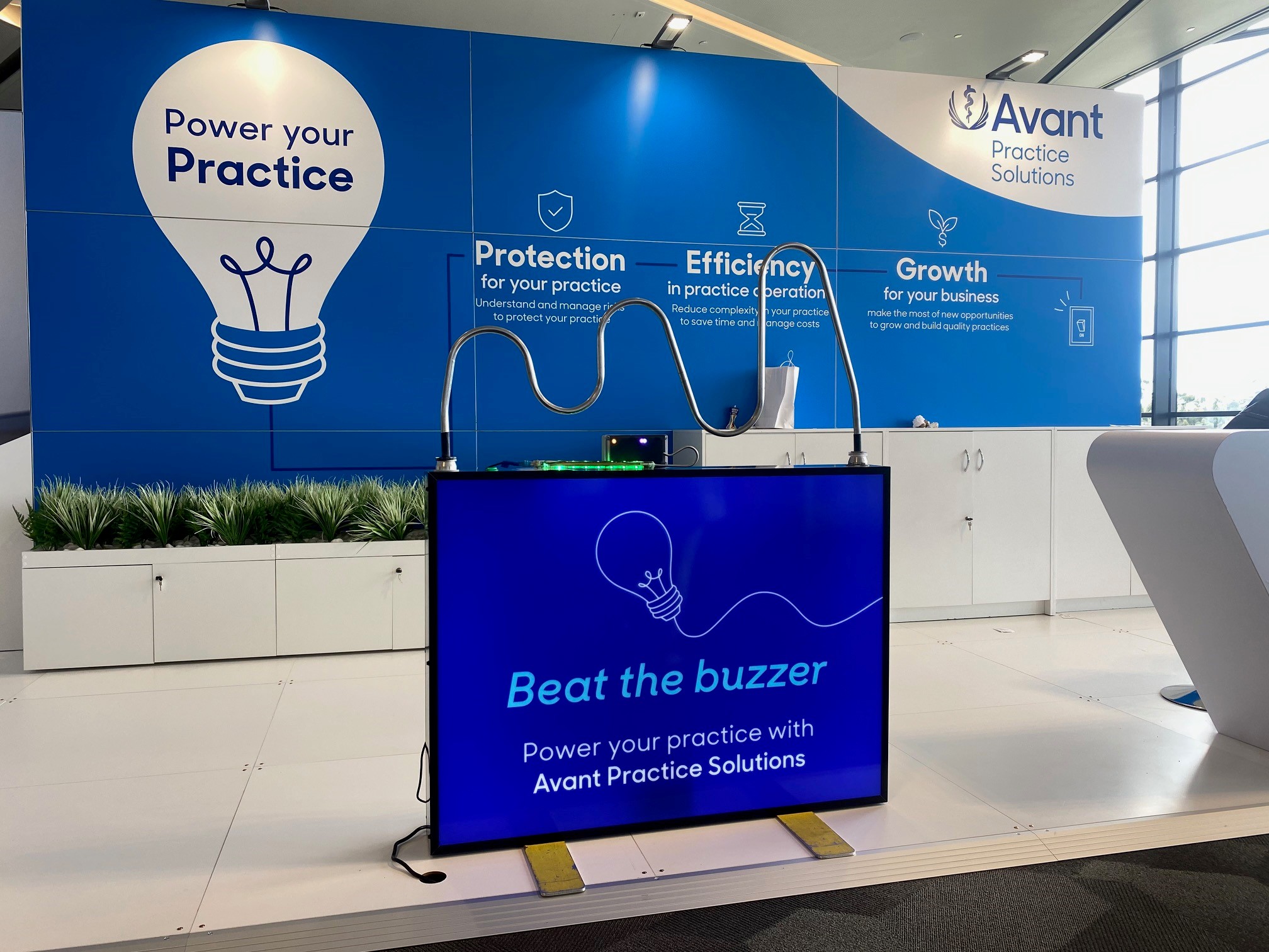 Giant Buzz Wire Hire Australia with Branding