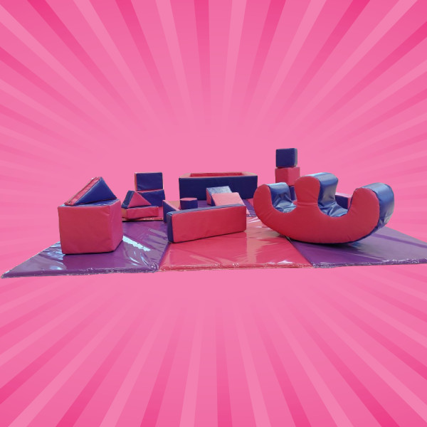 Pink & Purple Soft Play with Ball Pool - Bouncy Castle Hire in ...