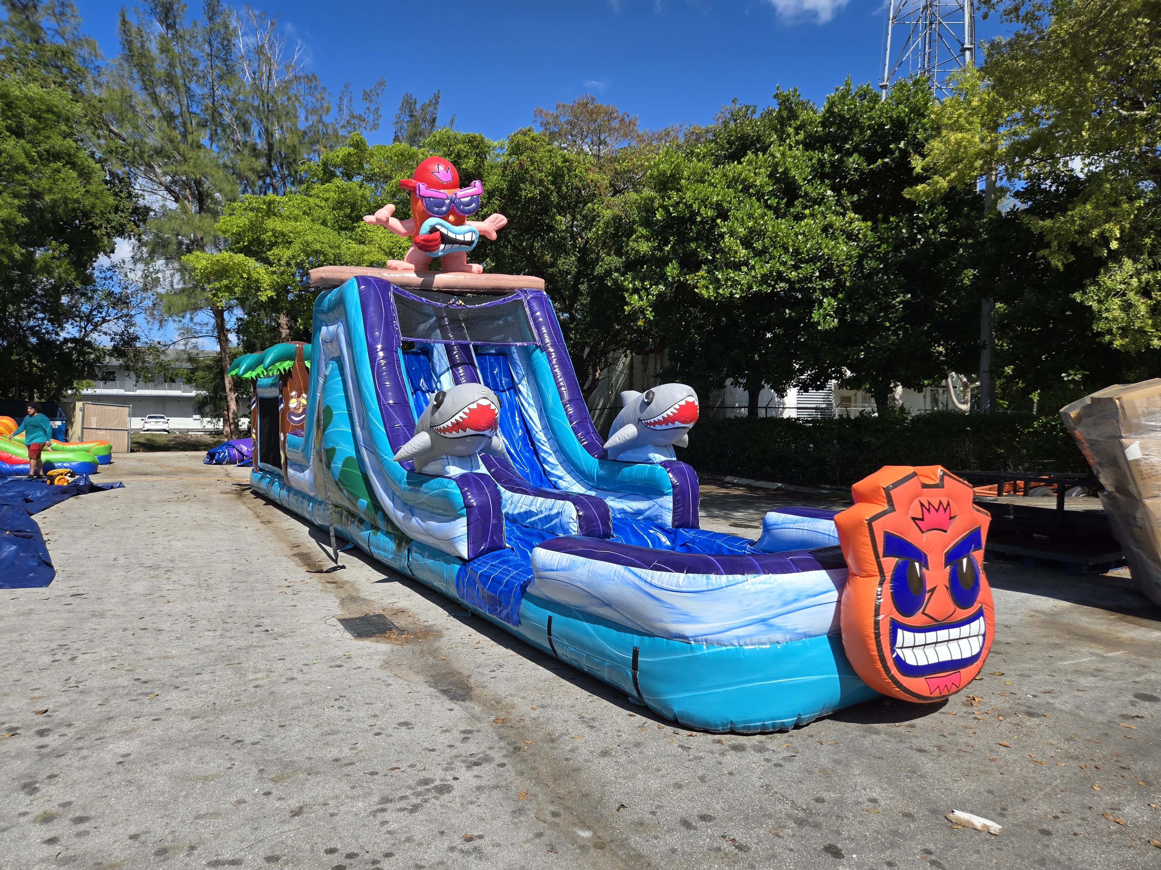 47 Ft Tiki Tovi Obstacle Course Rental | Miami & South Florida