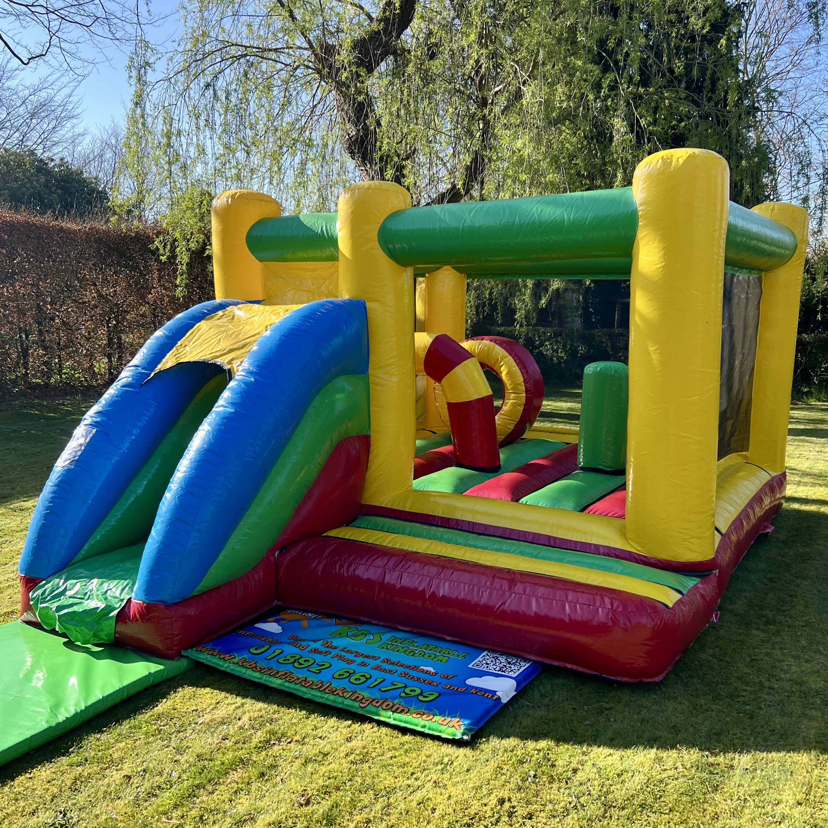 Multi Coloured Activity Bounce and Slide - Bouncy Castle Hire in ...