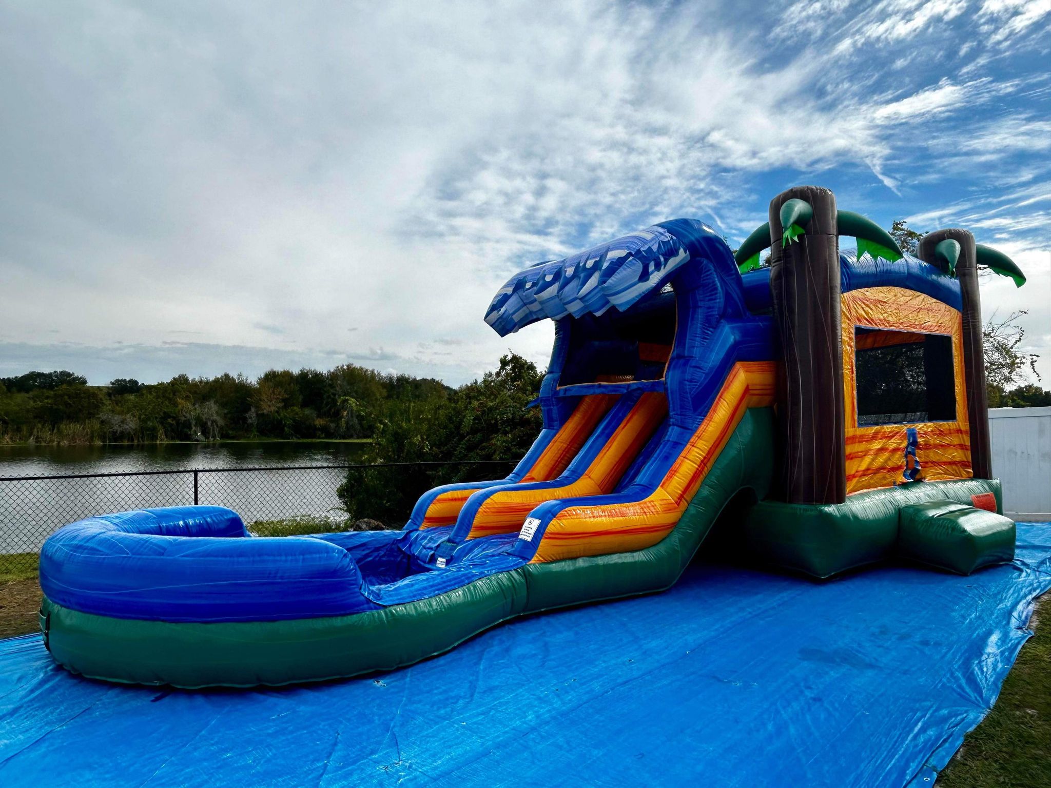 Tropical Wave Dual Lane Combo - Inflatables Sales in USA | SunnFun ...