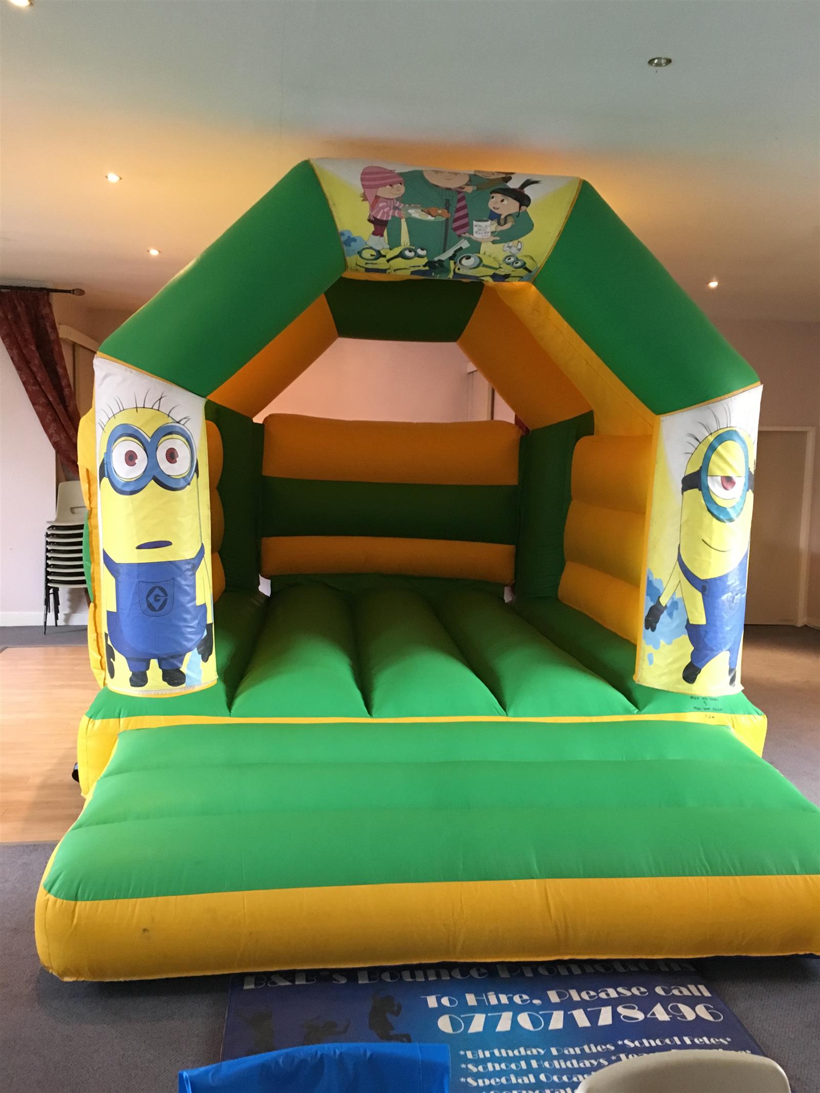 Minions bouncy castle