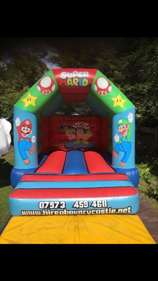 10x12ft Super Mario Bouncy Castle - Bouncy Castle & Soft Play Hire in ...