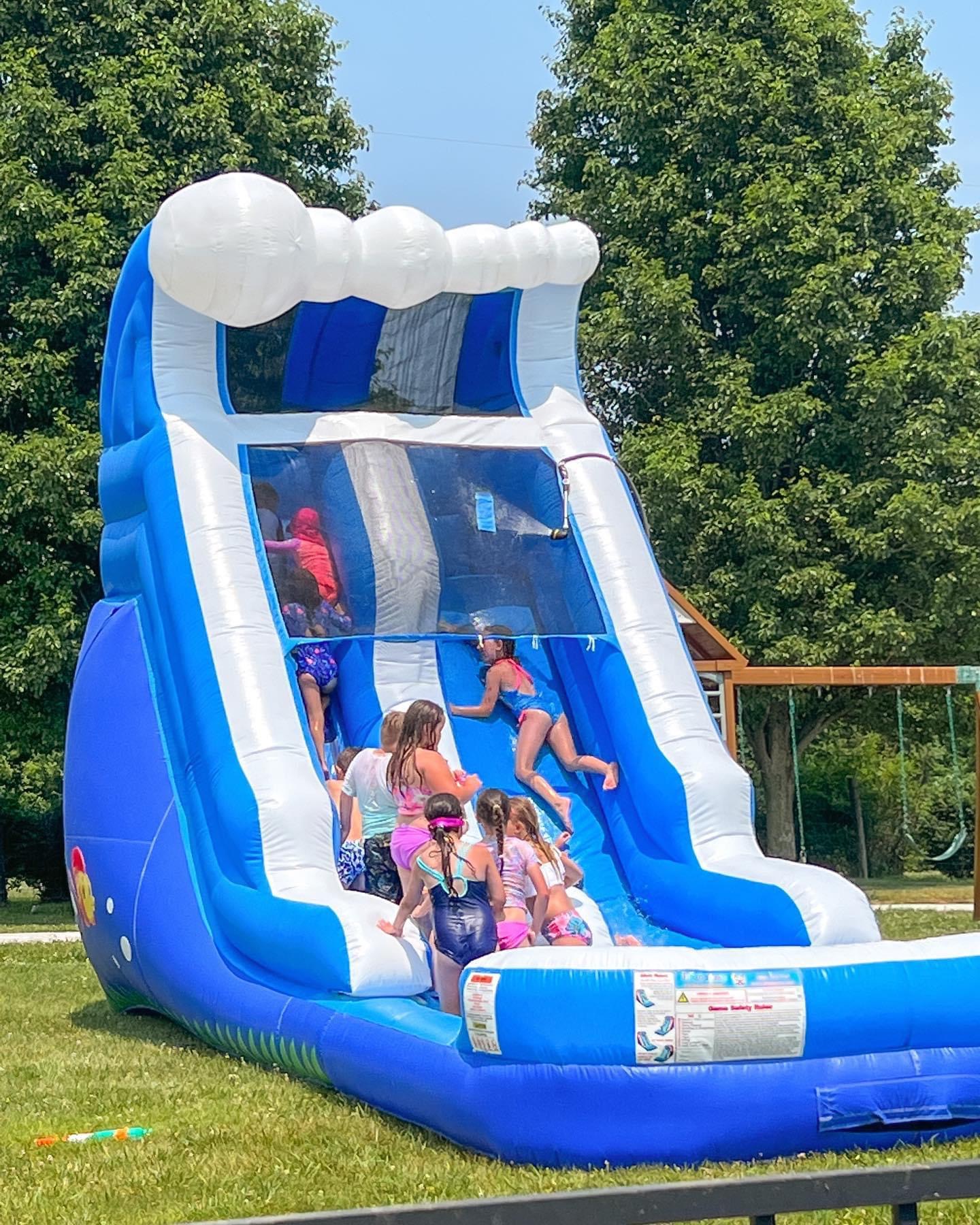 16 Foot Blue Ocean Water Slide Rental | Waterslides | Lexington KY
