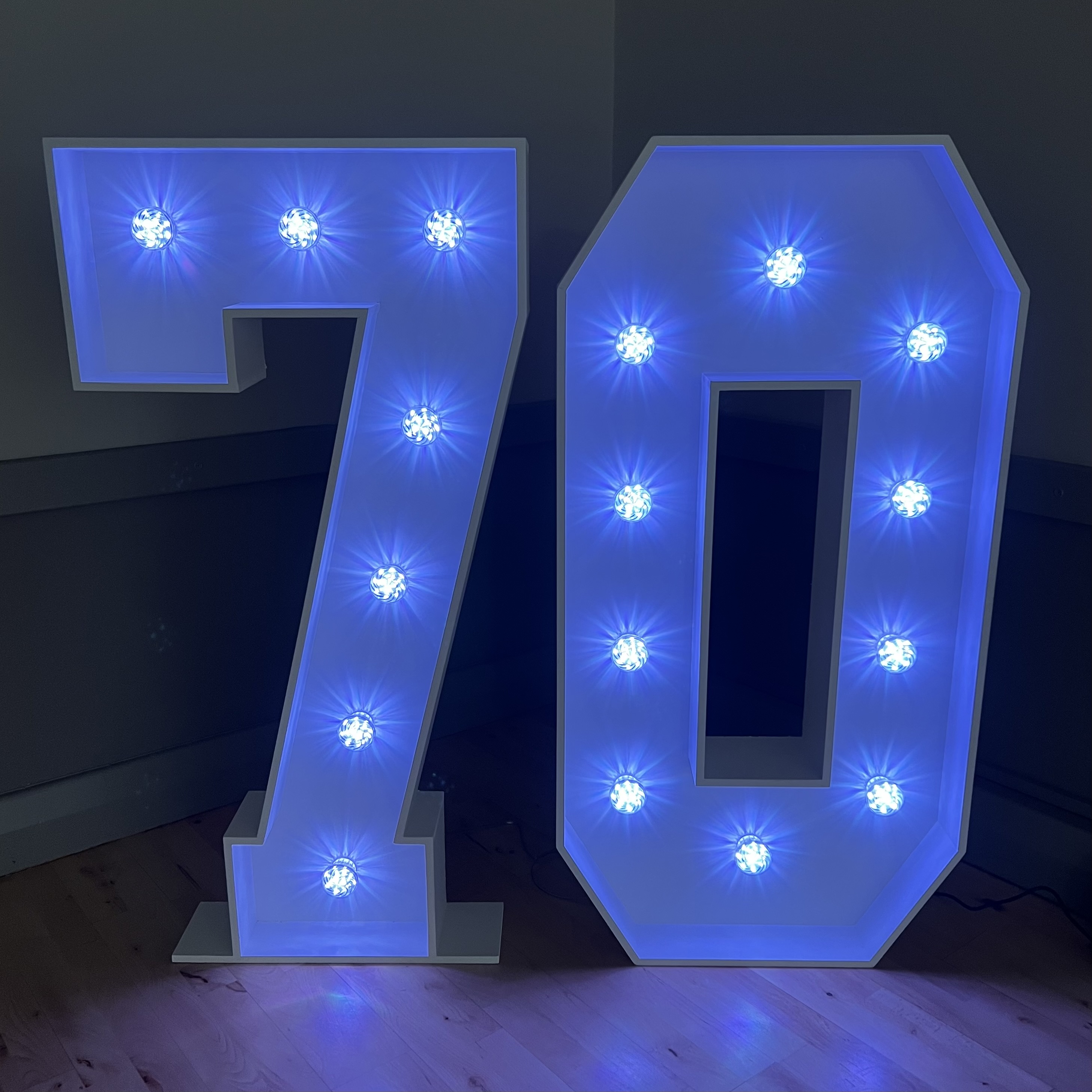 4ft Light-Up LED Numbers - Bouncy Castle Hire in Crowborough, Tunbridge ...