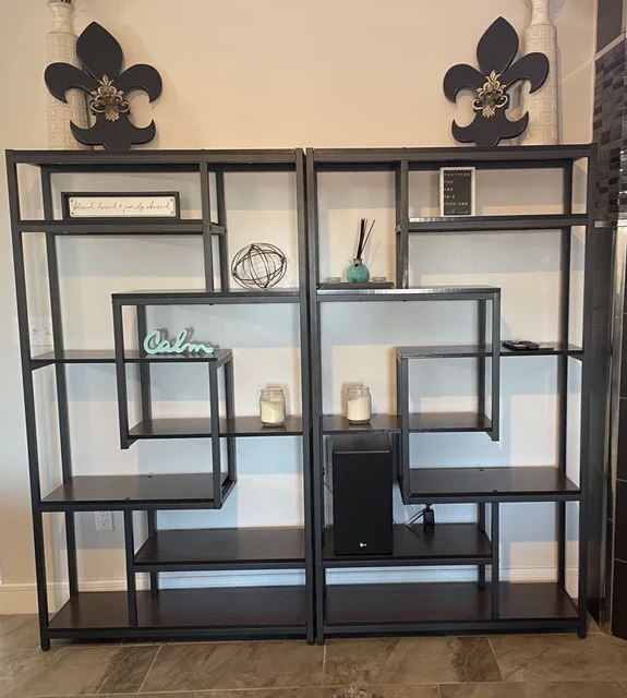 BLACK DISPLAY SHELF - Event Hire in Bermuda | So-N-So Hires