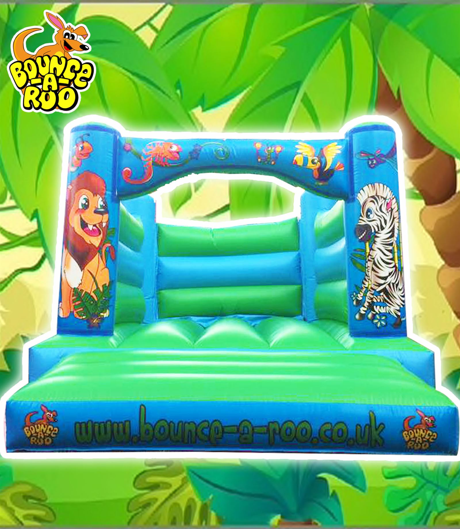 Jungle Bouncy Castle 11ft x 15ft - Bouncy Castle Hire in West Wiltshire ...