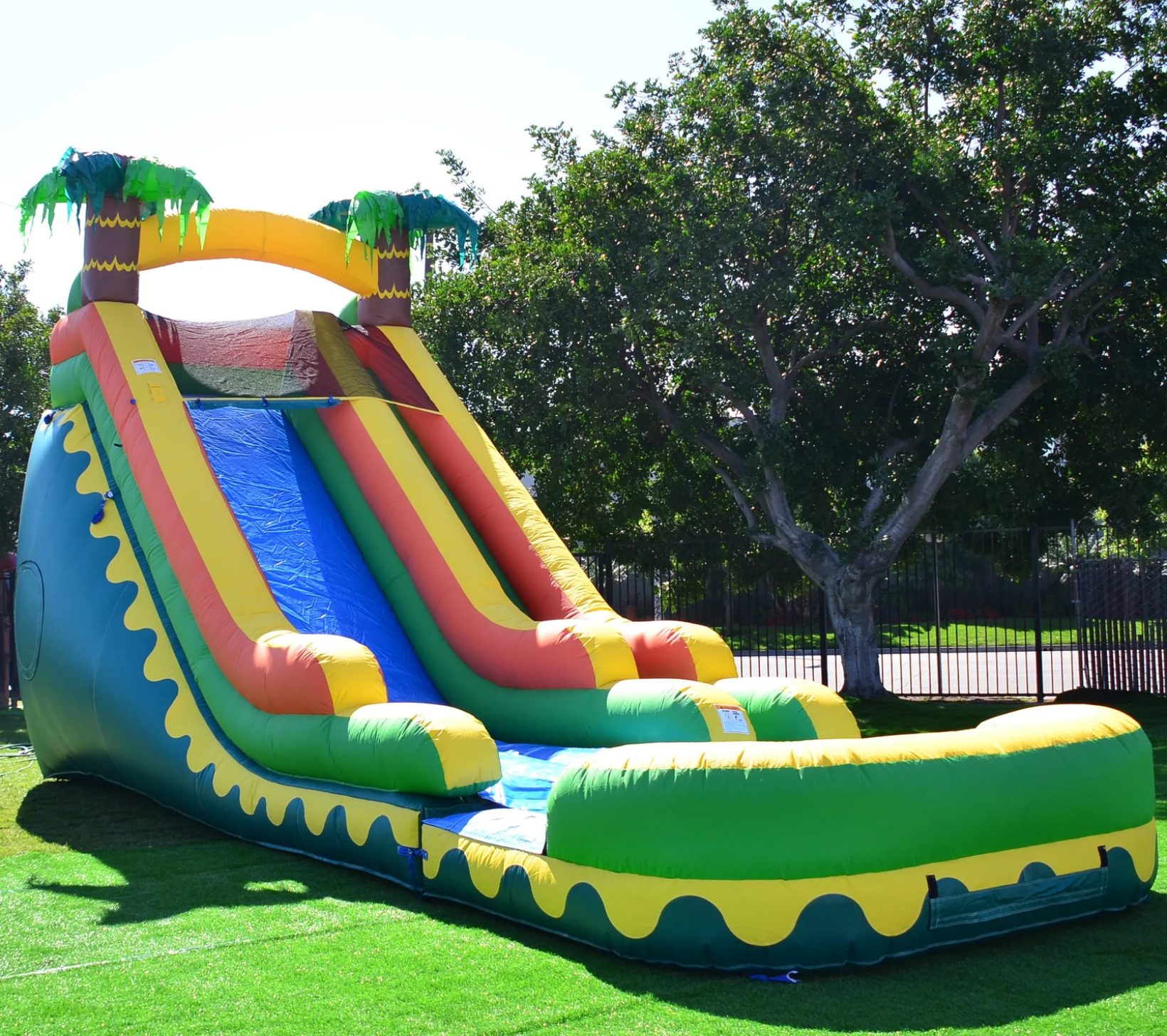19ft Summer Palms water Slide (Detachable pool) 19x36x11 - PARTY ...