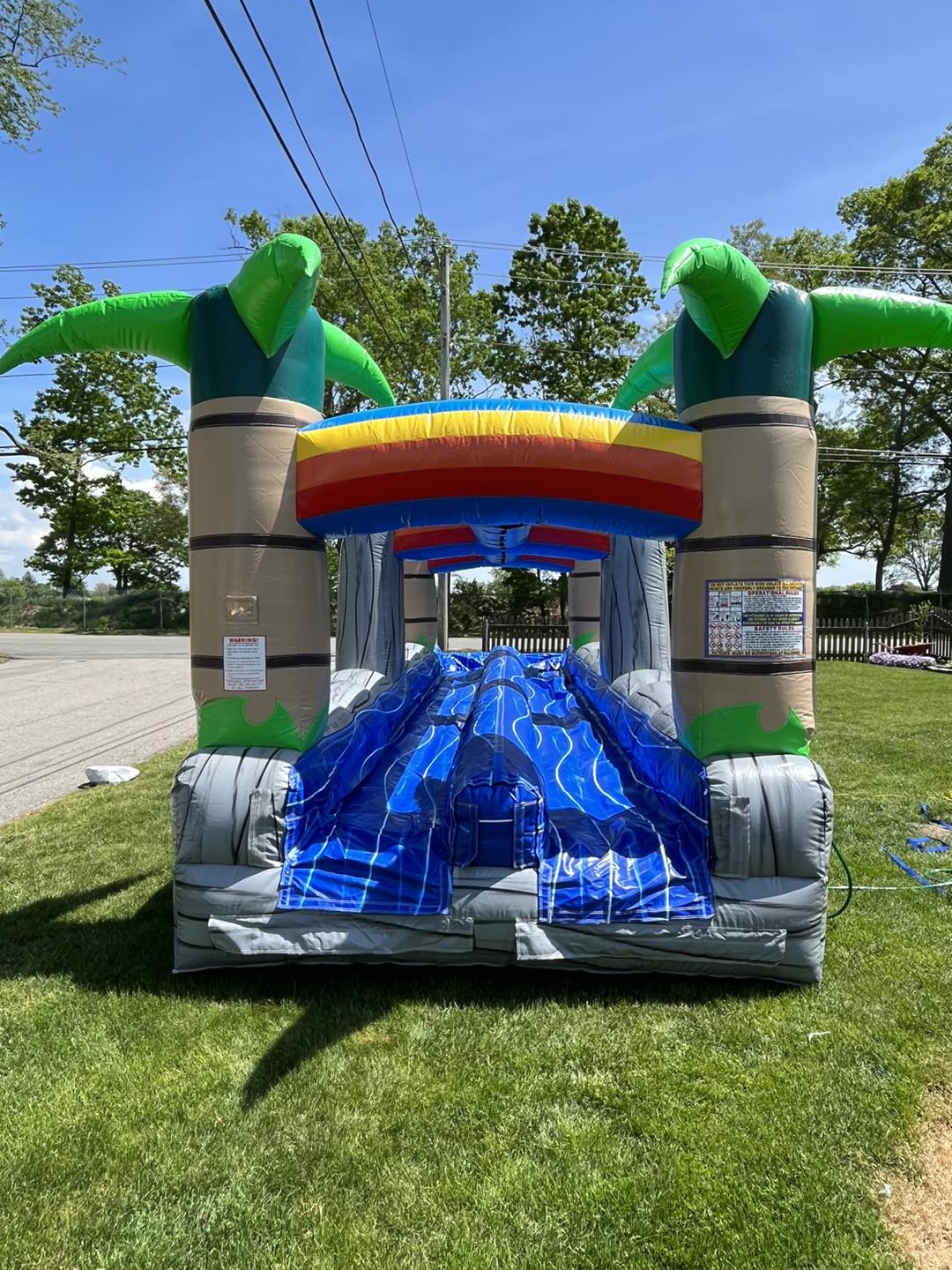 Running Splash Slip N Slide - Hire in RI and South Coast Massachusetts | Sky High Inflatables