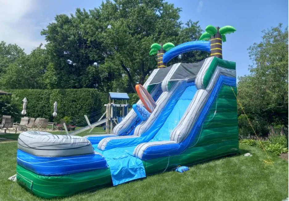 16' Tropical Surf Slide - Bounce House Rentals in New Jersey | Walkin ...
