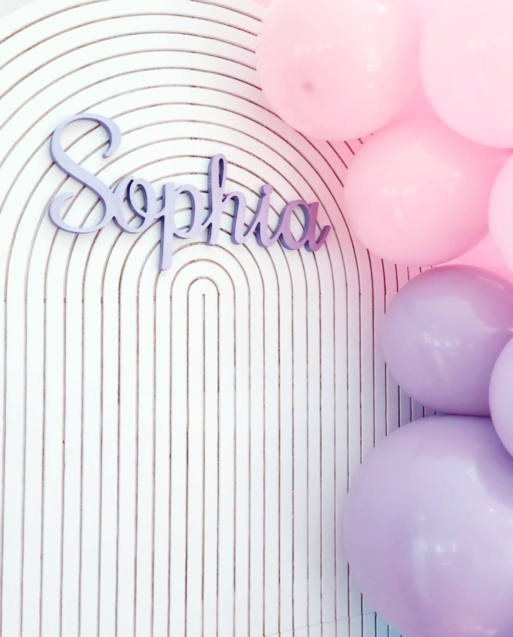 Backdrop with Marquee Number and Balloon Garland | Houston, TX