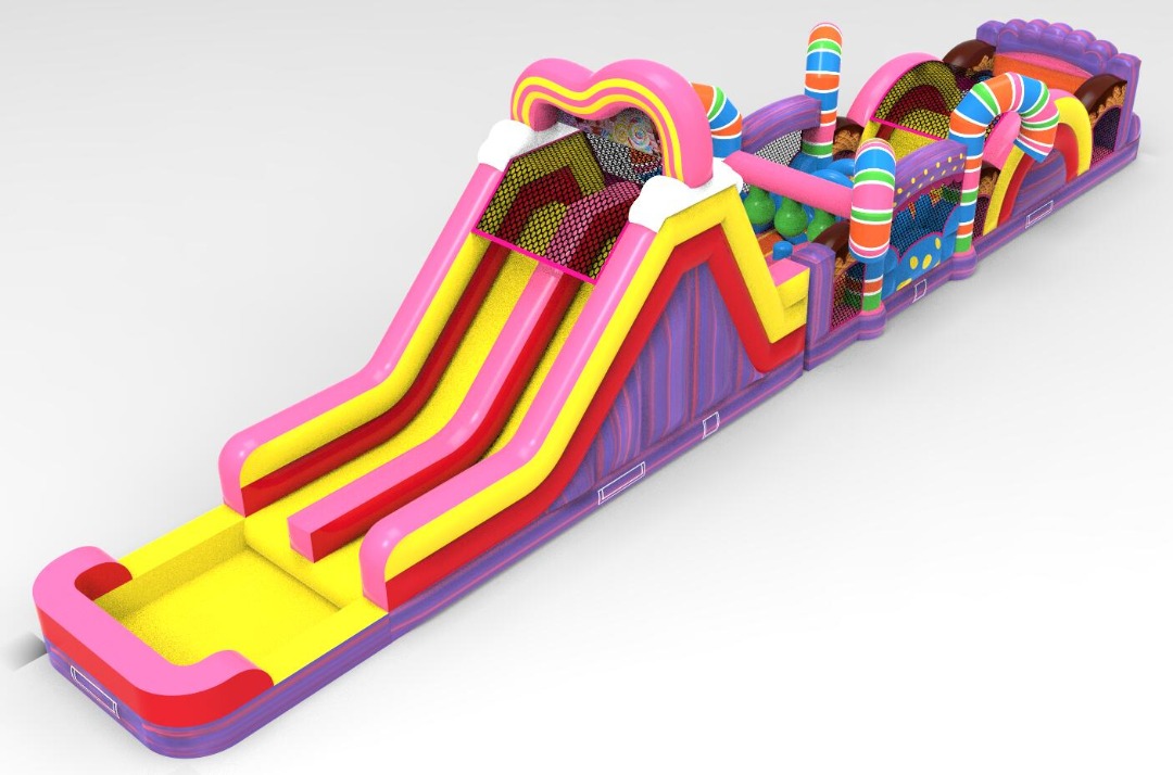 Candy Land Obstacle Course - Hire in florida | Tycoon Party Rental