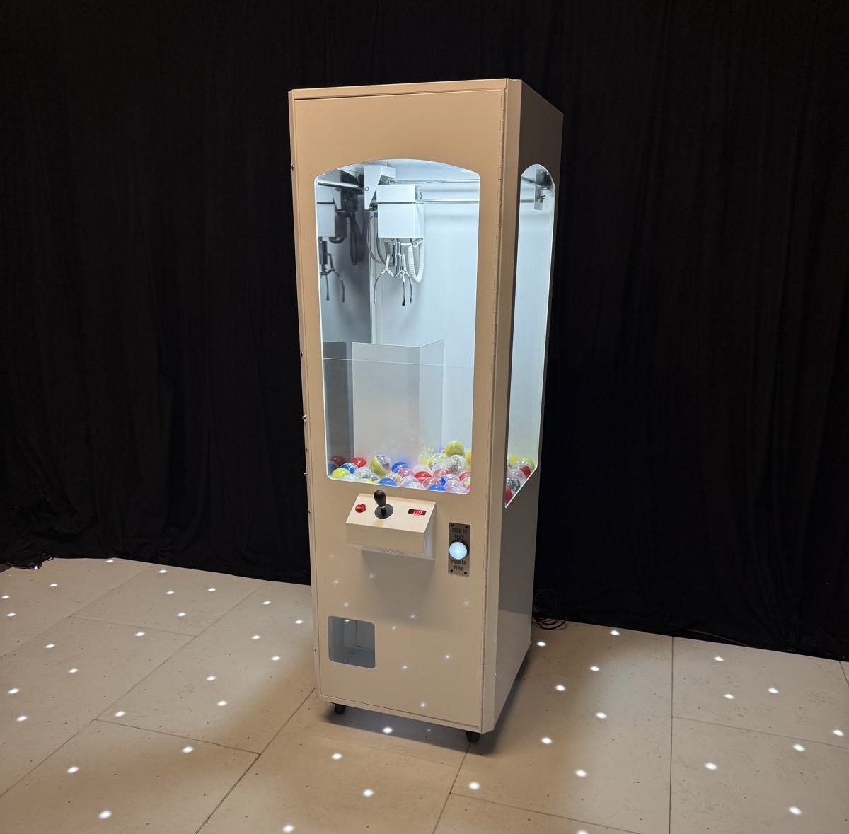 Prize Crane Hire for exhibitions, promotions & events, fully brandable
