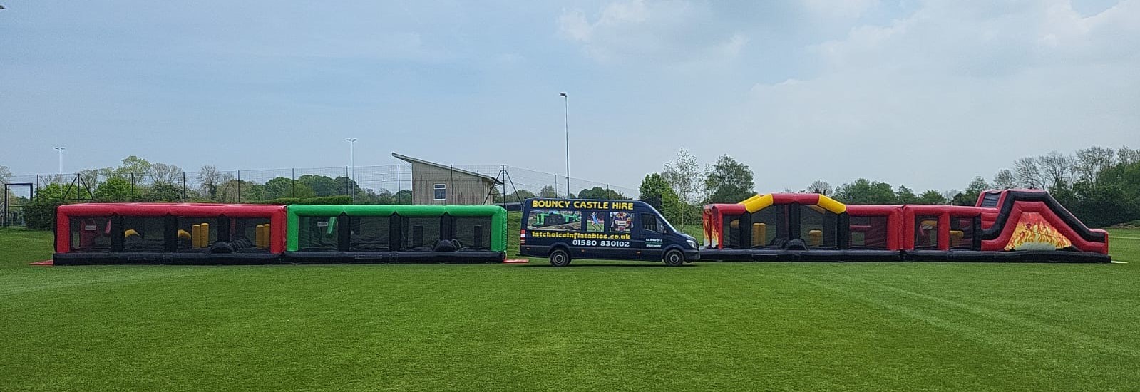 Assault Course Inflatable 120ft long - Bouncy Castle Hire in Kent, East ...