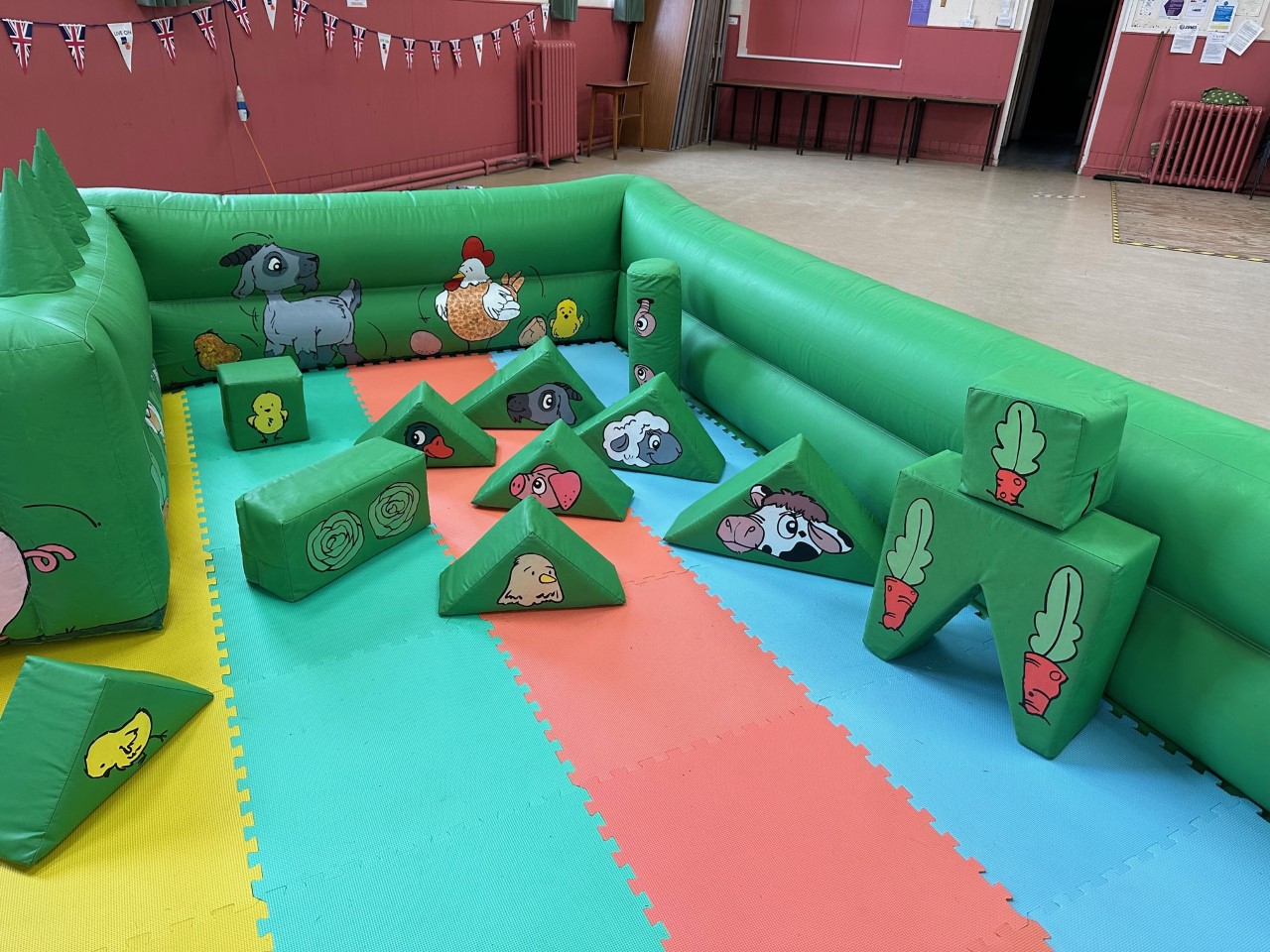 Farmyard Enclosure with Soft Play and Ball Pool - Bouncy Castle Hire in ...