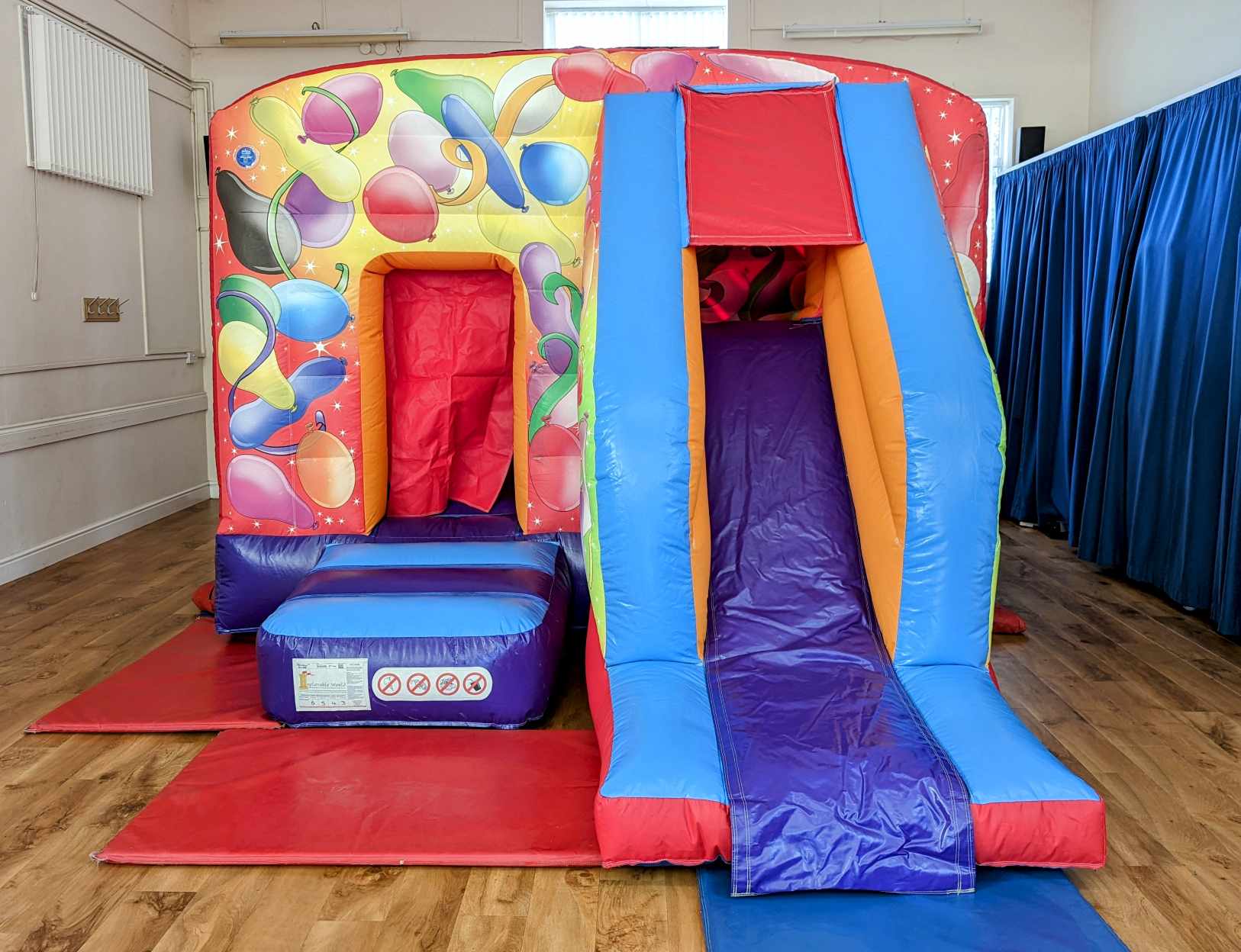 Party Disco Bouncy Castle with Front Slide - Bouncy Castle Hire in ...