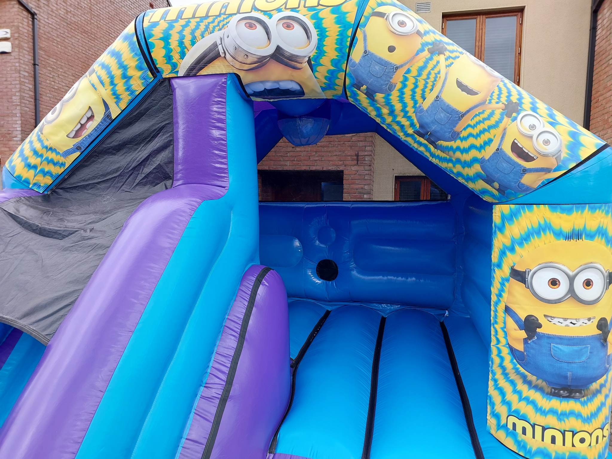 16ftx12ft Minion Bouncy Castle with Slide - Bouncy Castle Hire , Food ...