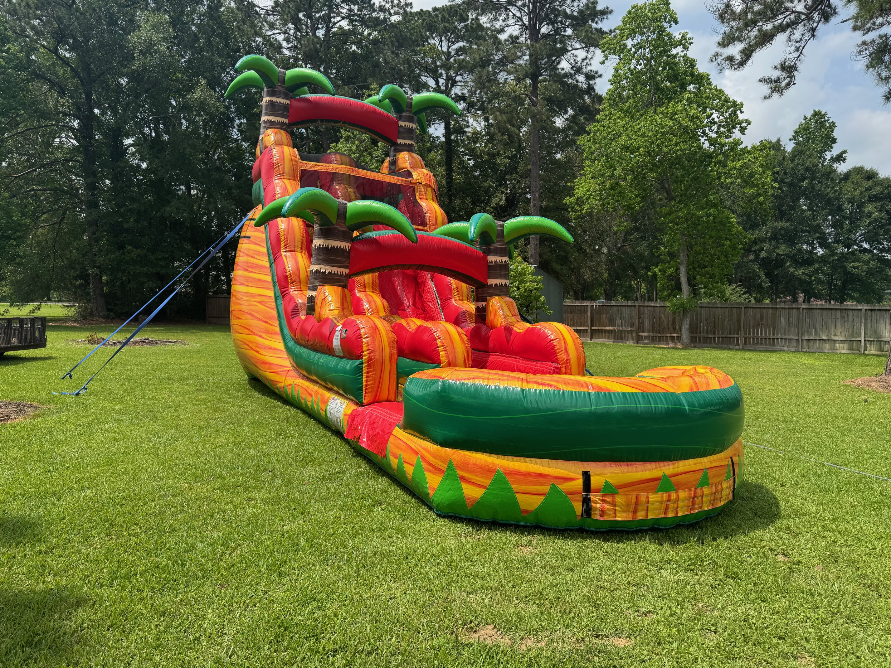18ft Fiesta Waterslide Package (3 Tables & 18 Chairs) - Bounce House ...