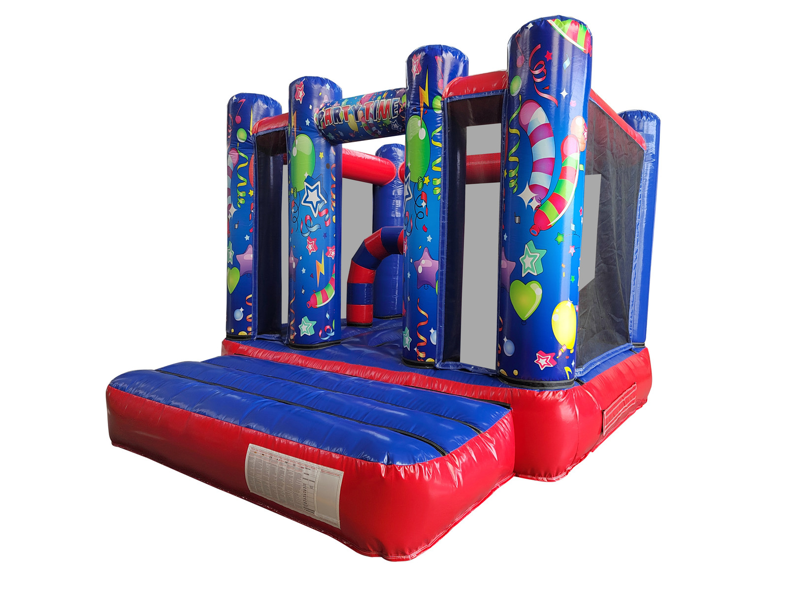 BBOL-034 - 12x10x8ft - Netted Mini Bouncer (Red & Blue Partytime ...