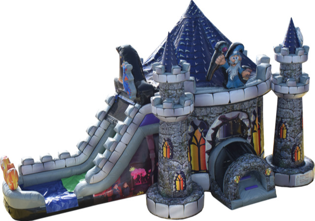 Morton Amusement Inflatables-Magical wizard bounce house- rental