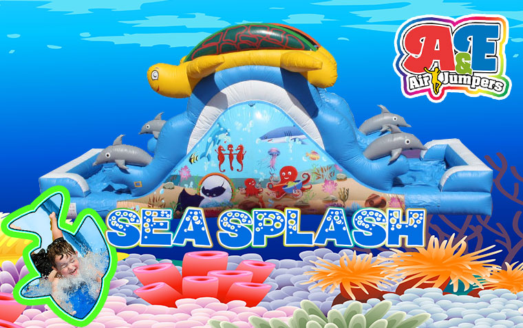 Sea Splash Under The Sea Children's Inflatable Water Slide For Rent